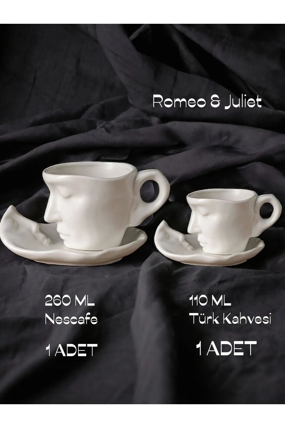 Genel Markalar Romeo & Juliet Kupa 2’Li Set - 260 ML ve 110 ML Bardak ...