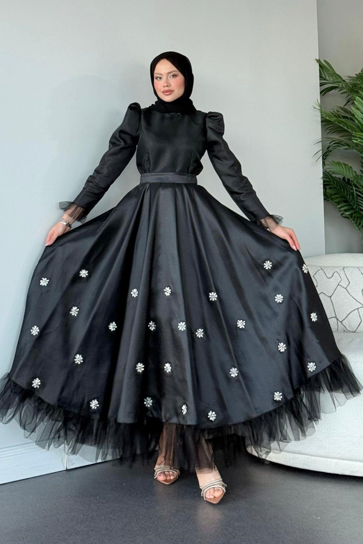 HAZA MODA Julide Abiye Siyah Fiyatı, Yorumları - Trendyol