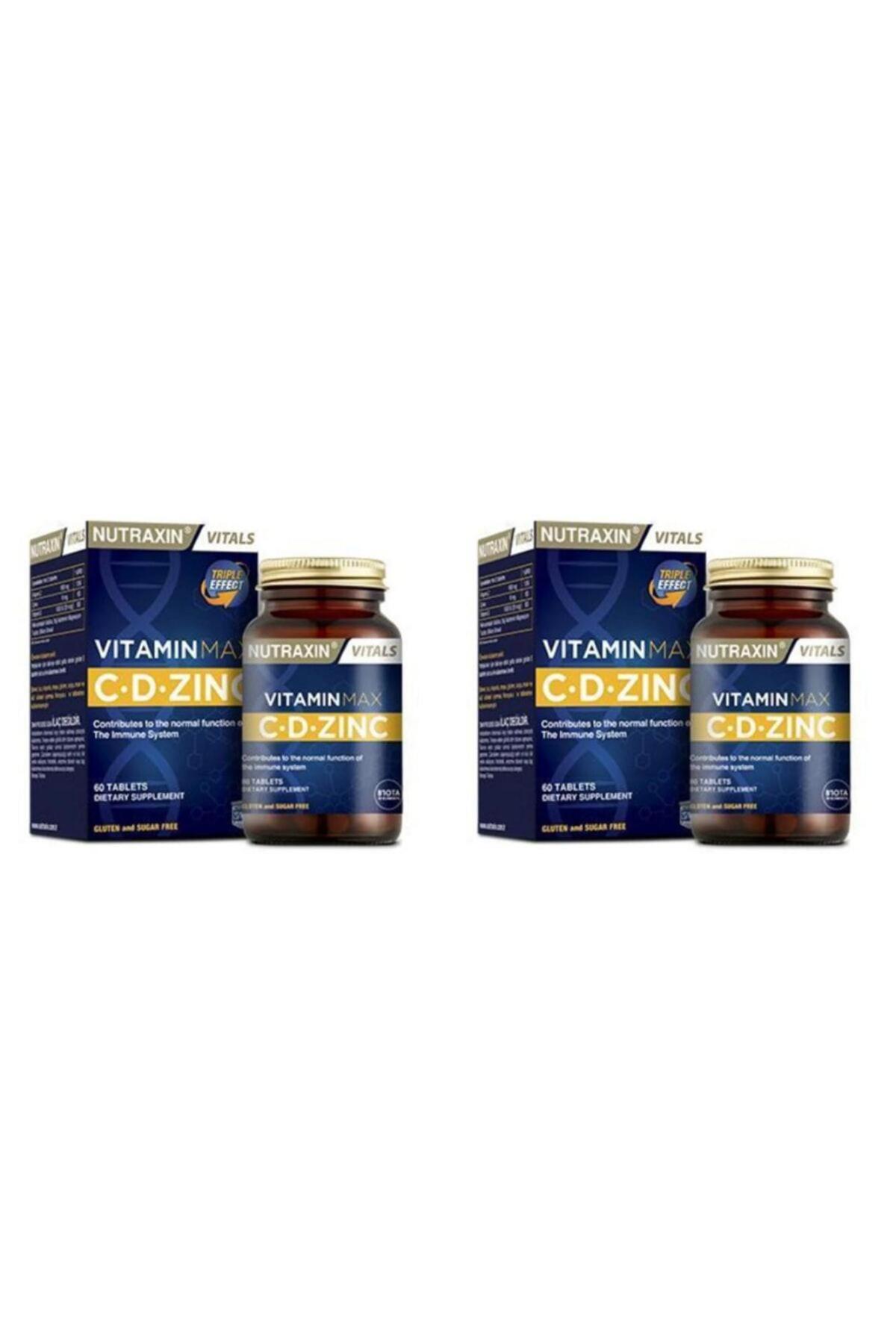 Nutraxin Vitamin Max C + D Zinc 60 Tablet 2 Adet - Fiyatı, Yorumları