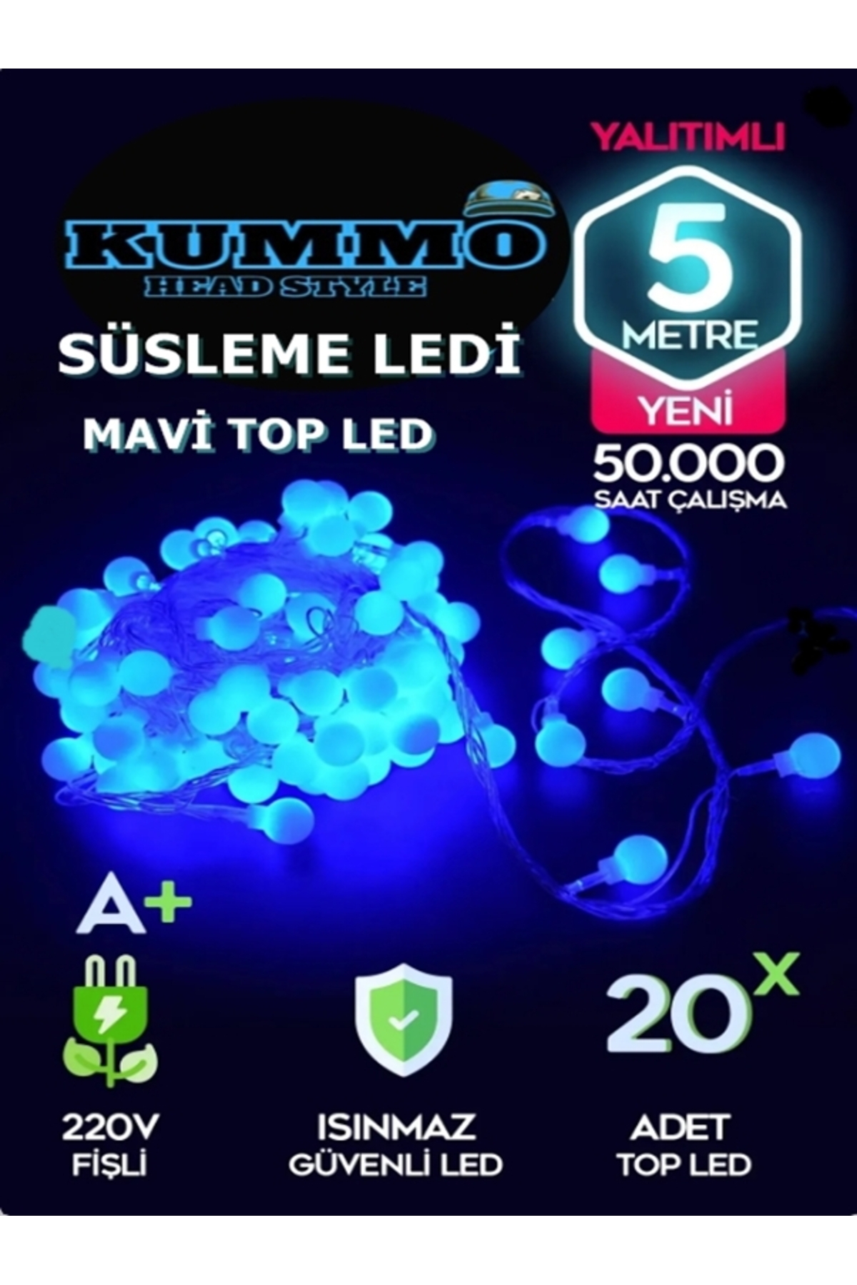 Led KUMMO Top Led Mavi Dekor Led PARTİ ve Süsleme Ledi Fiyatı ...