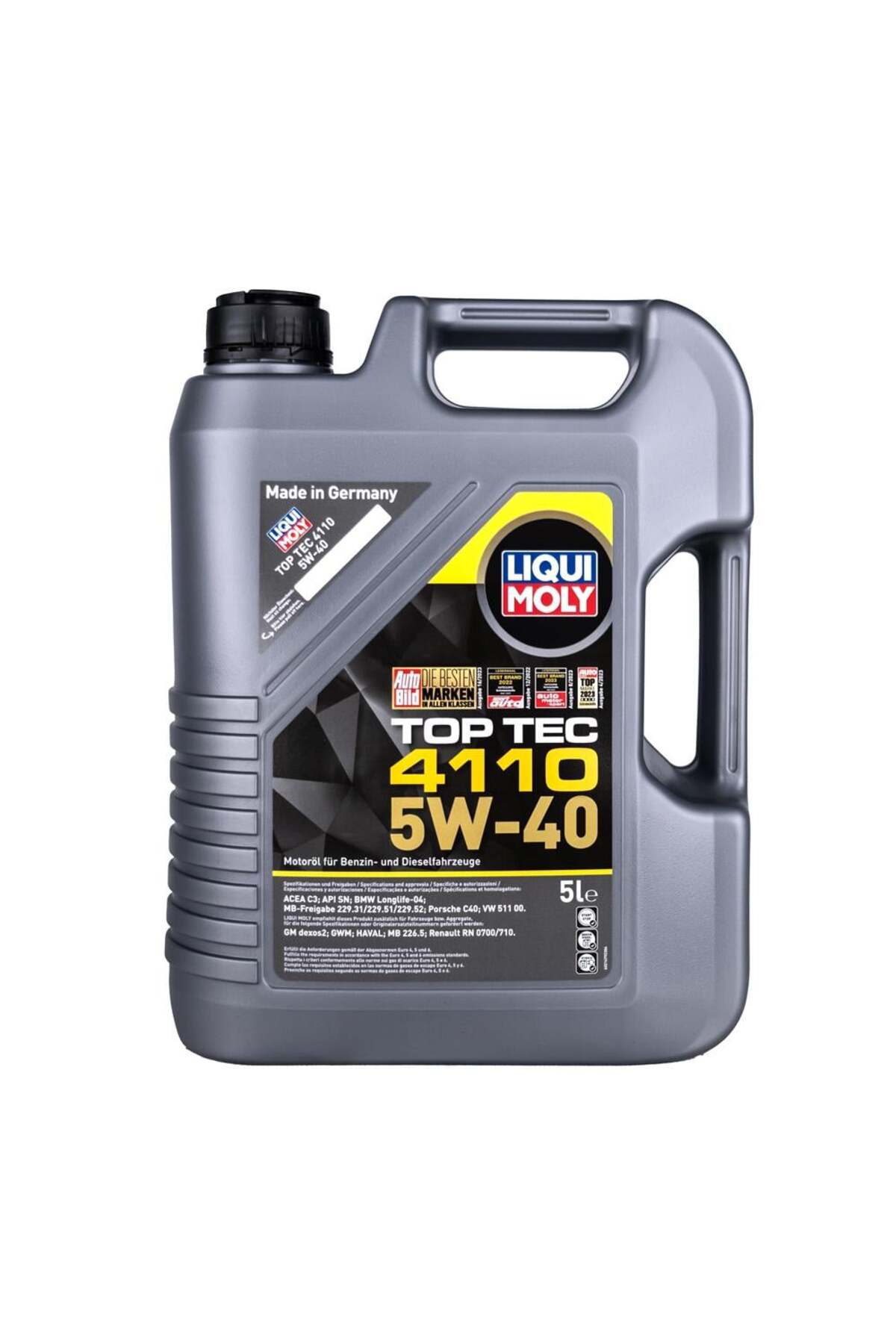 Liqui Moly 5w/40 21479 Top Tec 4110 5lt (DİZEL & BENZİNLİ) - Fiyatı ...