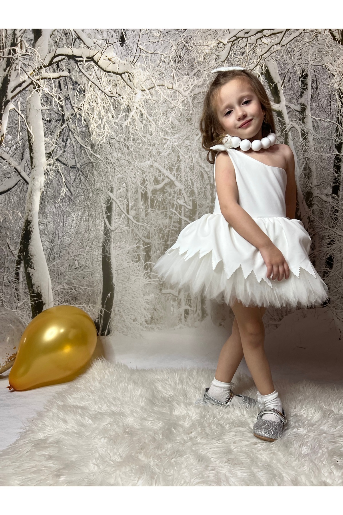 Star Kids Kız Çocuk Wilma Kostümü, Kız Çocuk Wilma Elbise Saç Aksesuarı ...