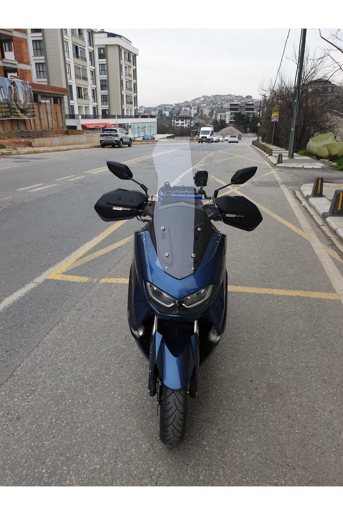 MOTOCAM Yamaha Nmax Ön Cam 2021 2024 Model 72cm Şeffaf Renkli 4mm UZUN ...