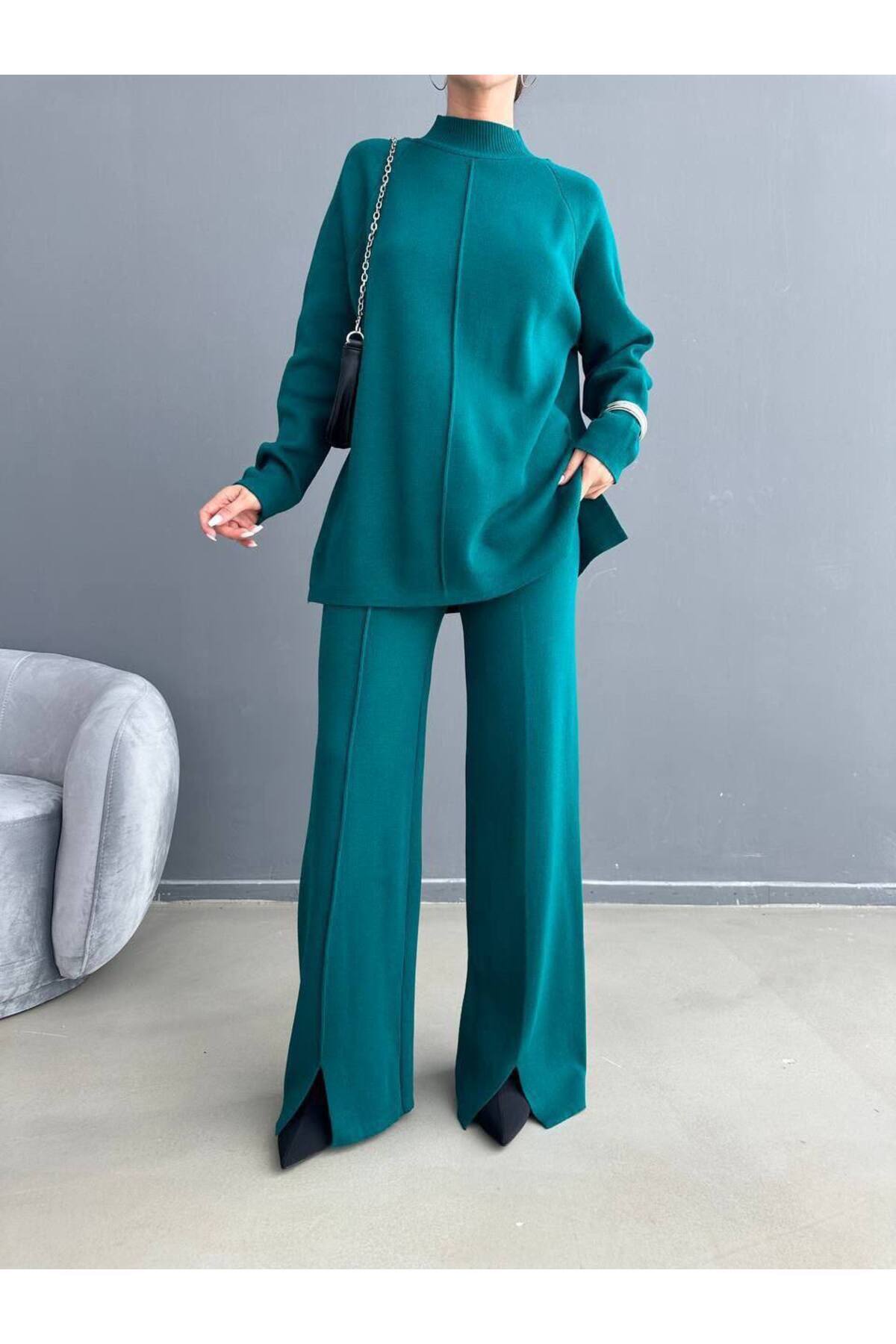 Abalı Yeni sezon triko 2li Takım Tayser modelFiyatı, Yorumları - Trendyol