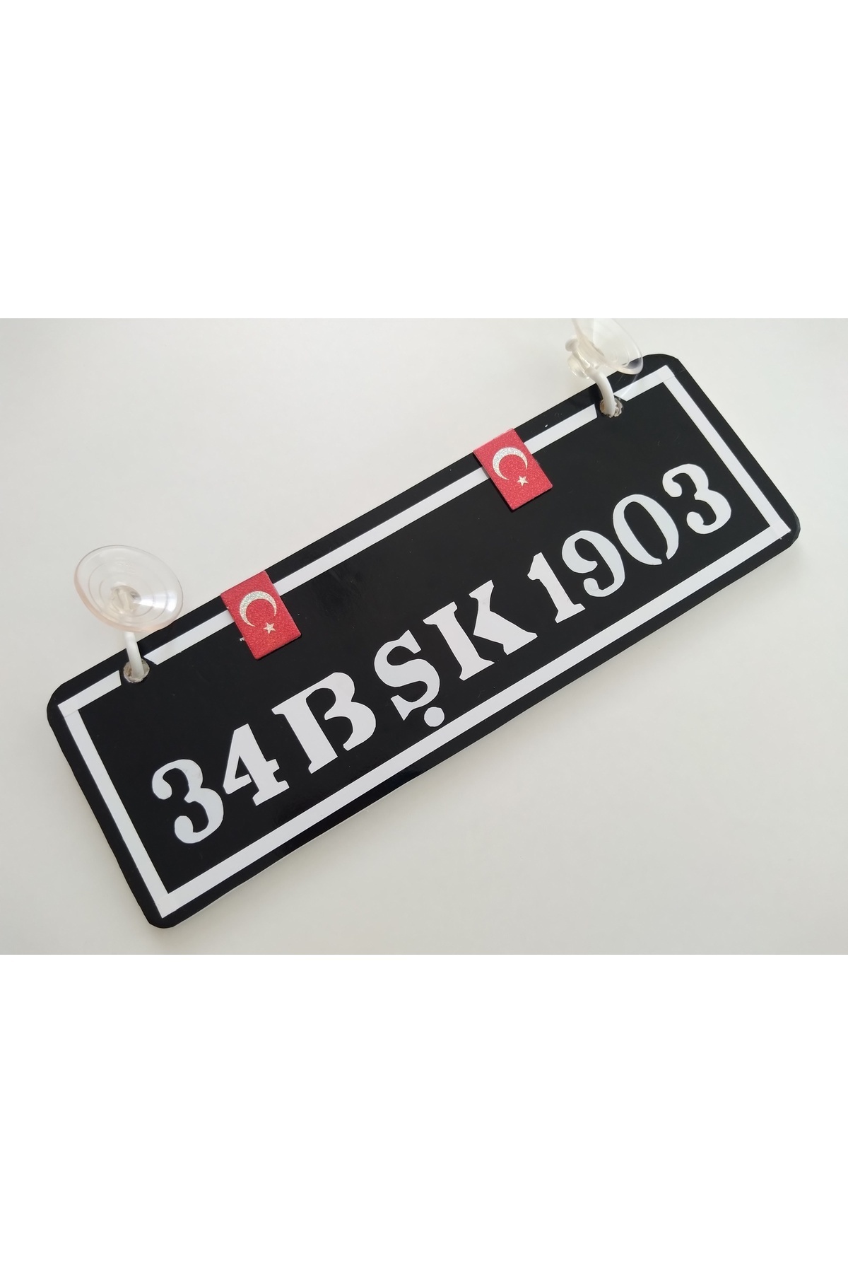 DNZSM Dekor Plaka - 34 Bşk 1903 Kişiye Özel (22X7,5CM) Vantuzlu Pleksi ...