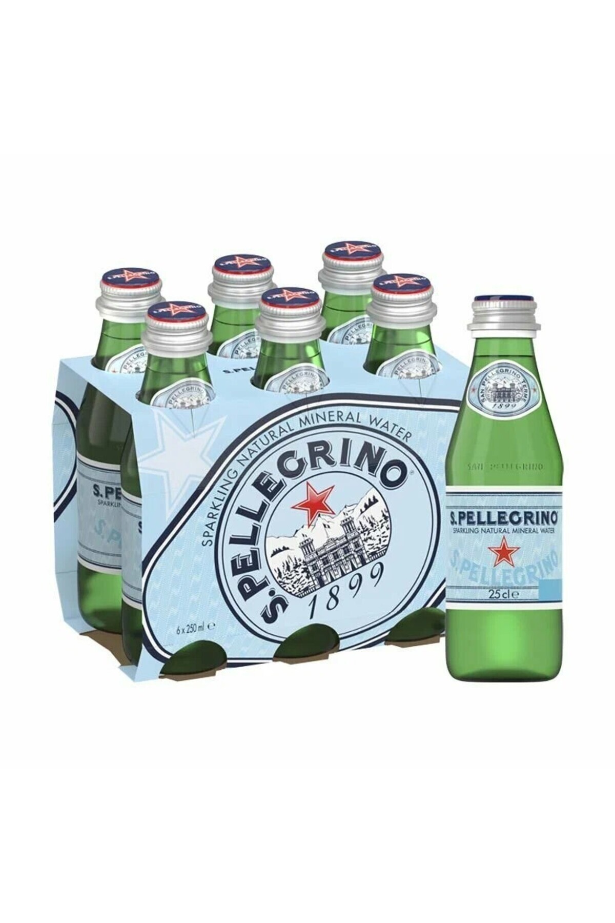 San Pellegrino S.pellegrino Doğal Mineralli Su Cam Şişe 250 ml 24'lü ...