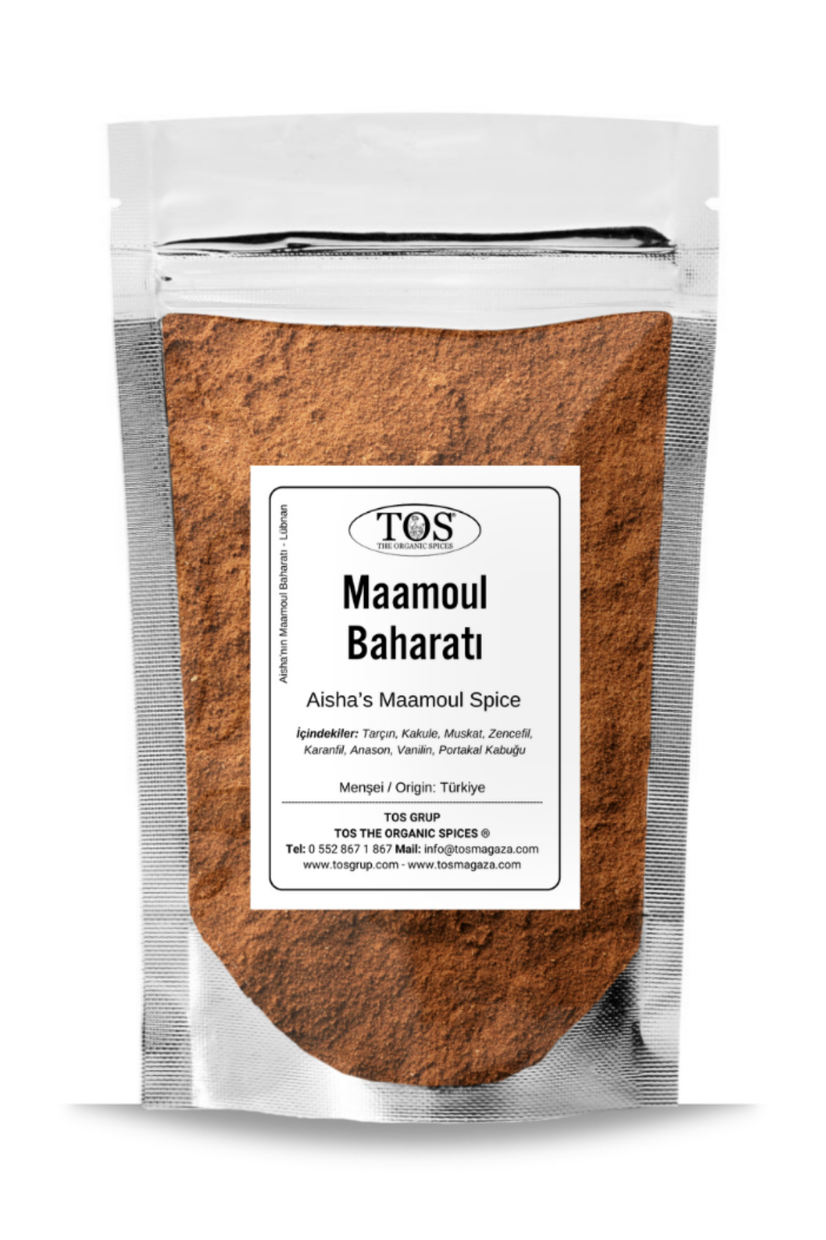 TOS The Organic Spices Aisha'nın Maamoul Baharatı 100 gr Aisha’s ...