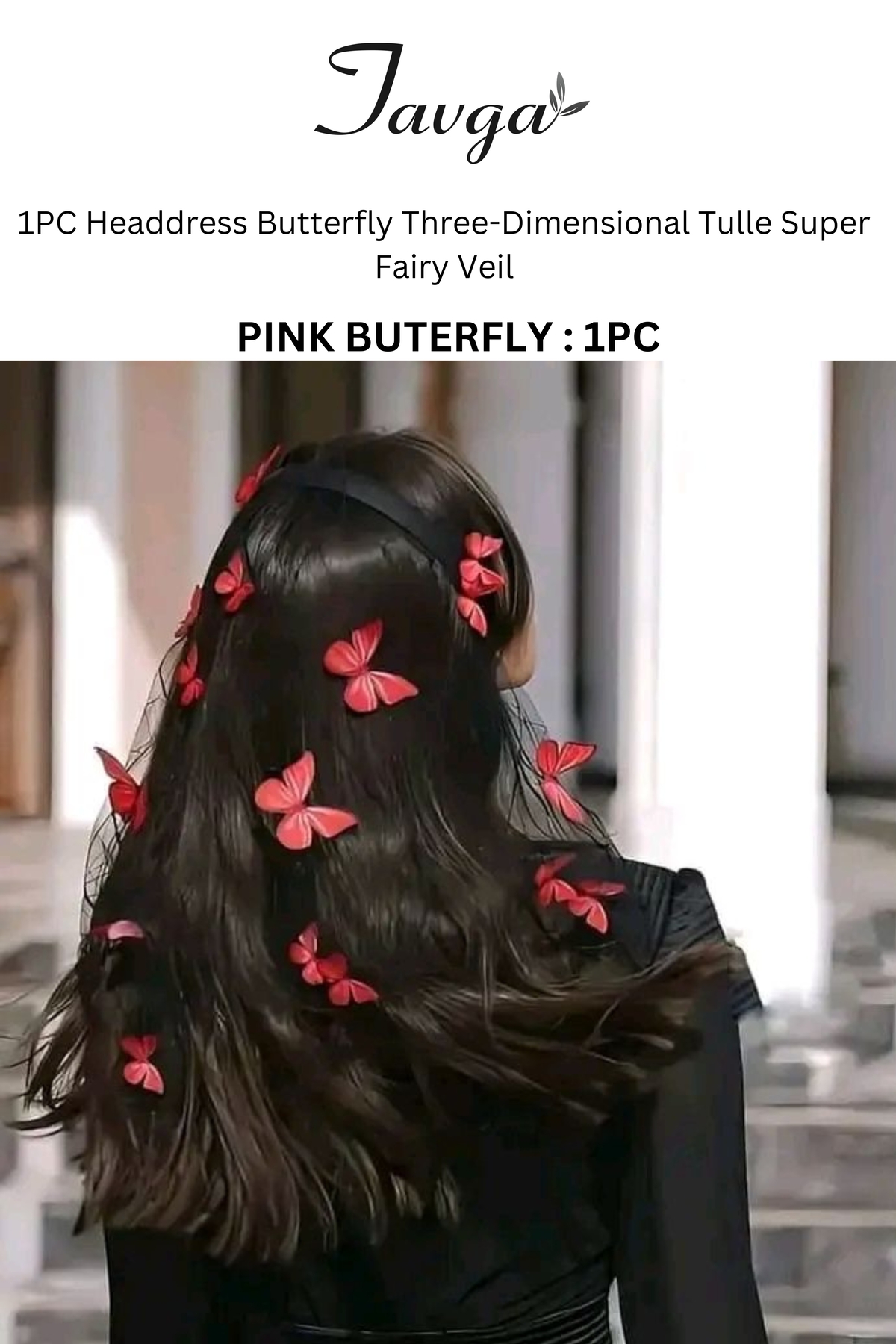 TAVGA Pink Butterfly Model Siyah Tül Fiyonk Toka - Fiyatı, Yorumları