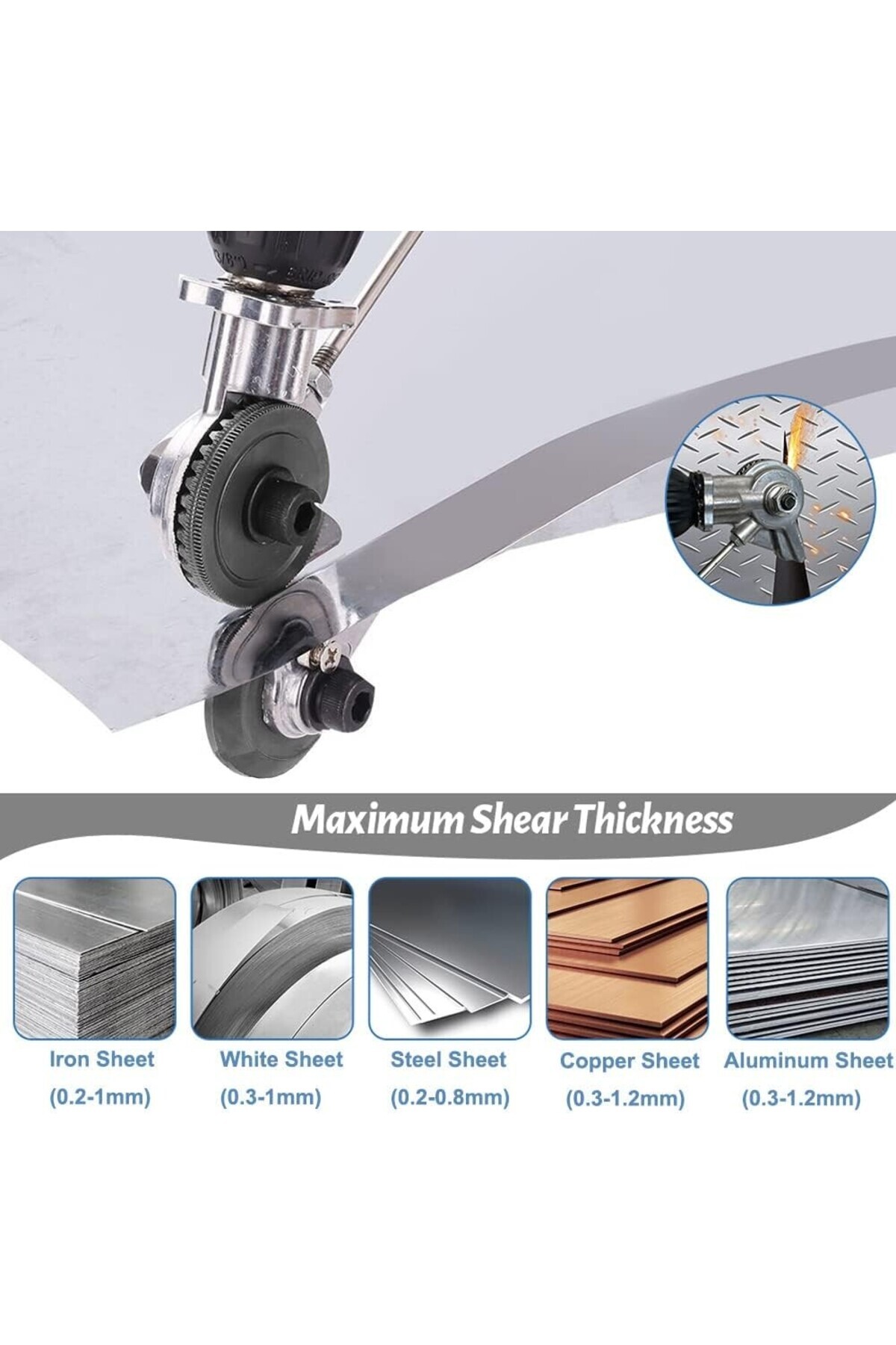 optana İnce Demir ve Sac Kesmek için Matkap Ucuna Takılan Metal Plaka ...