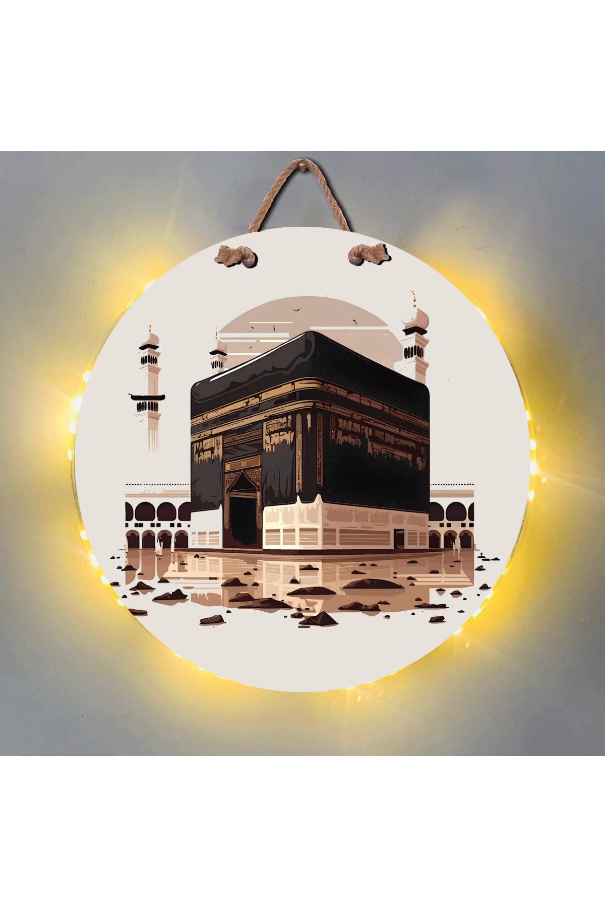 Bebeloya Led Işıklı Ramazan Hediyesi Kabe Kapı Süsü ve Duvar Dekor ...
