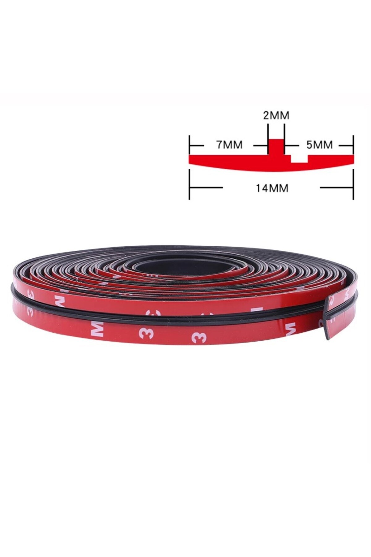 Techmaster Araç Ön Arka Cam Sunroof Su Toz Geçirmez Fitil Conta 14mm 1 ...