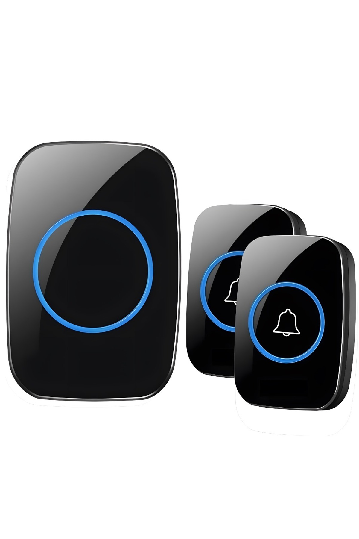 anaway shopping Kablosuz Kapı Zili 2 Buton + 1 Zil Ledli Uzaktan ...