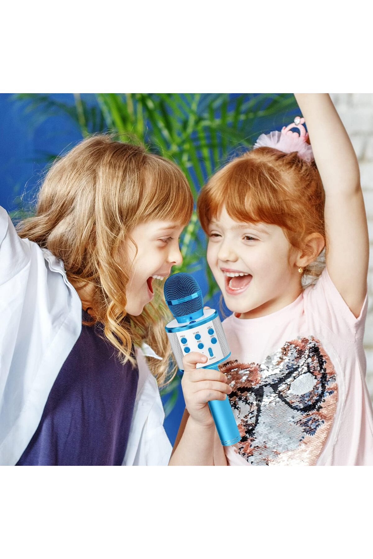 AWH Kids Microphone for Singing, Wireless Bluetooth Karaoke Microphone ...