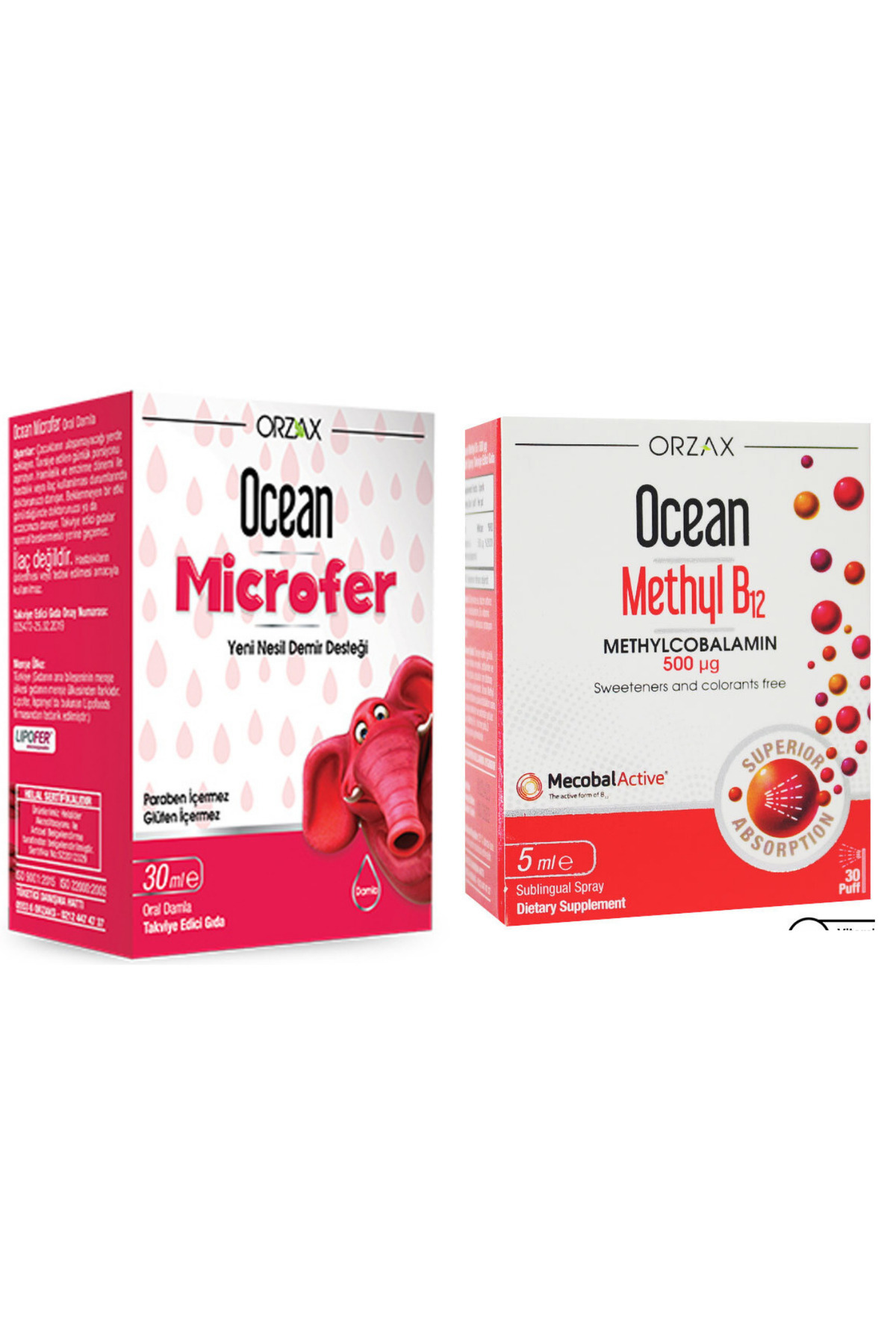 Ocean Microfer Damla 30 ml + Methyl B12 Sprey 500mcg 5ml - Fiyatı ...