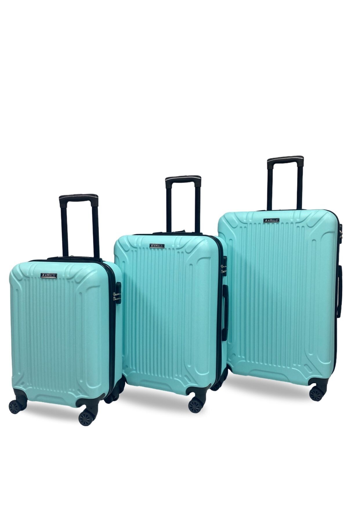 Anhelo Castle Abs Küçük (KABİN), Orta Ve Büyük Boy 3'lü Valiz Seti ...