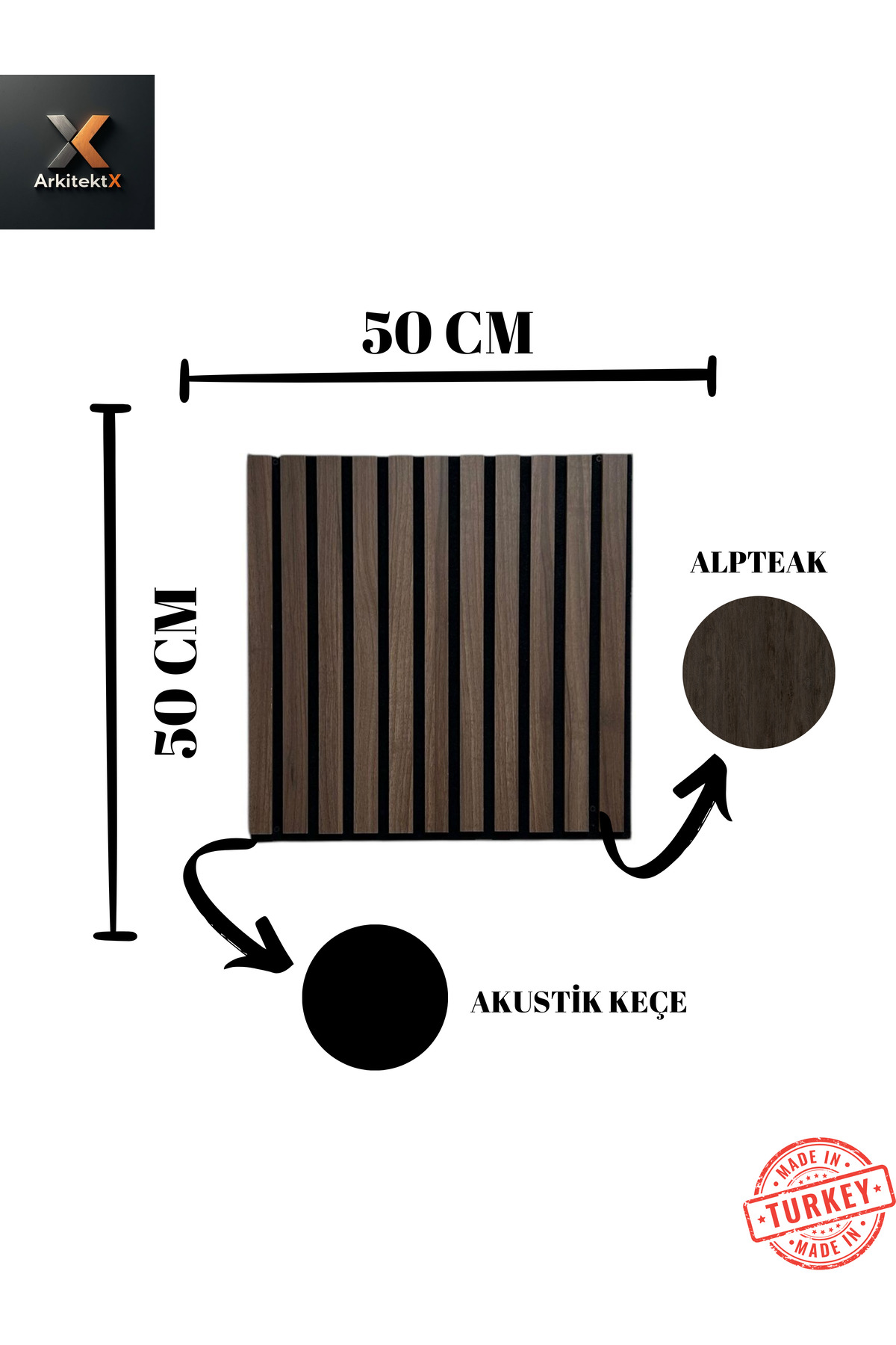 ARKITEKT EX MDF AHŞAP DUVAR PANELİ DEKORATİF 50X50 CM Fiyatı, Yorumları ...