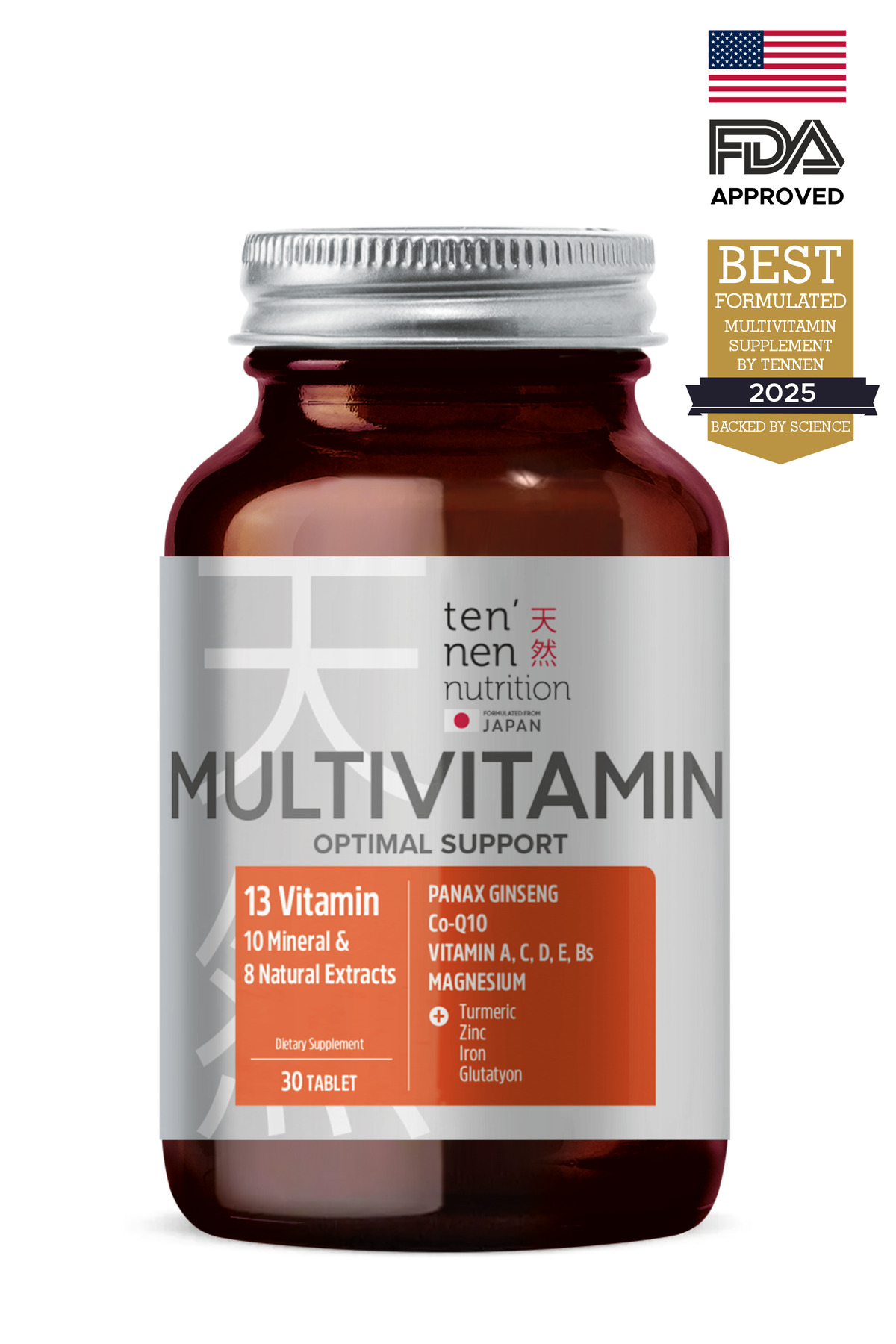Tennen Nutrition Multivitamin Energy - Panax Ginseng, Koenzim Q10 ...