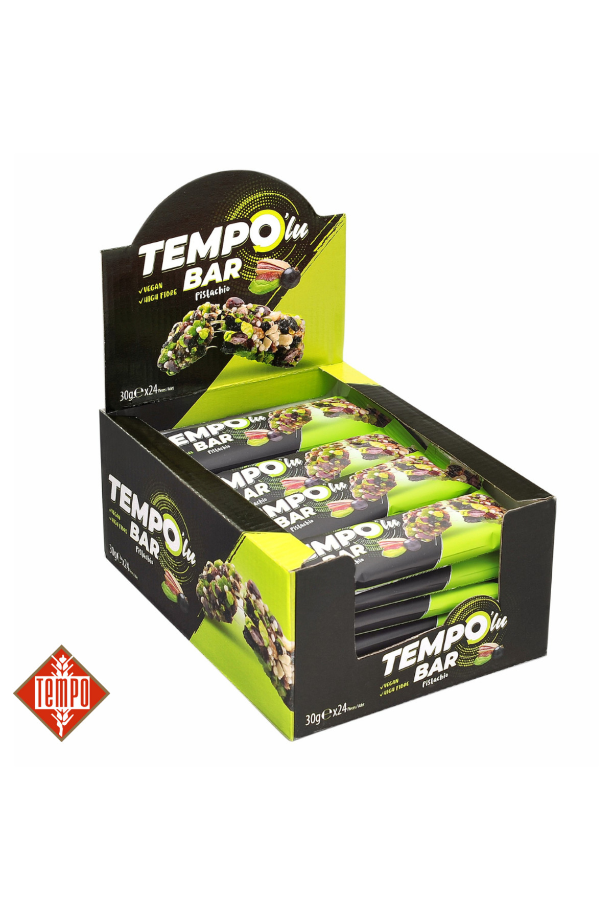 Tempo Şekerleme 30 g 24-Piece Temp Bar Pistachio Box- Trendyol