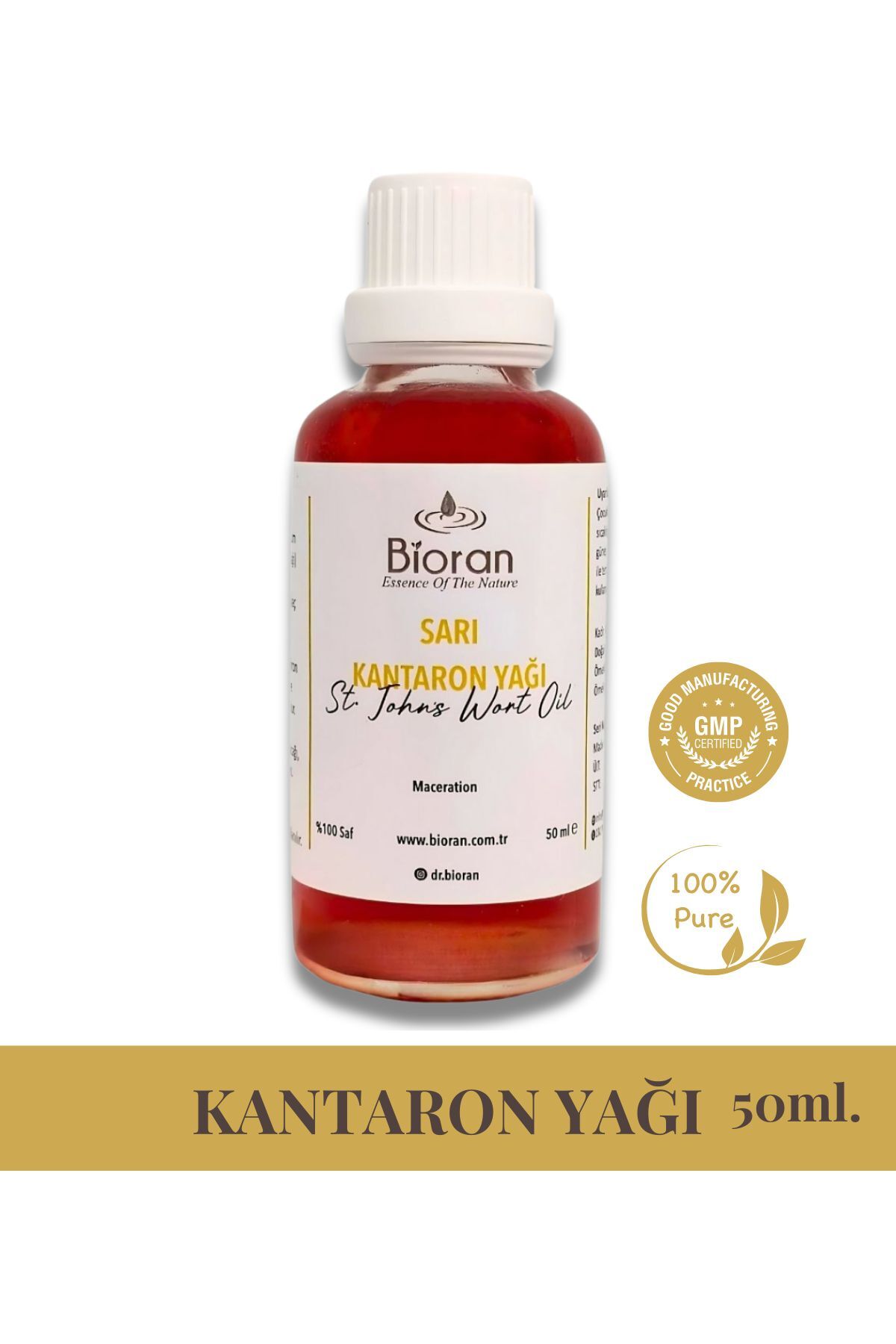 Bioran Sarı Kantaron Yağı %100 Saf Bitkisel Yağ 50 Ml. (ST JOHN'S WORT ...