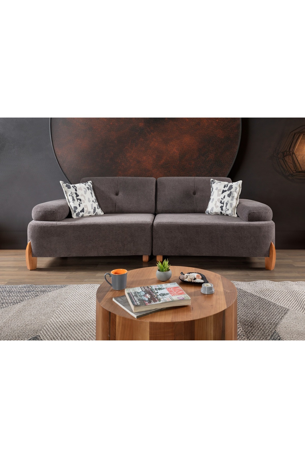 Perla Sofa LİNDA YATAKLI KANEPE ANTRASİT - Fiyatı, Yorumları