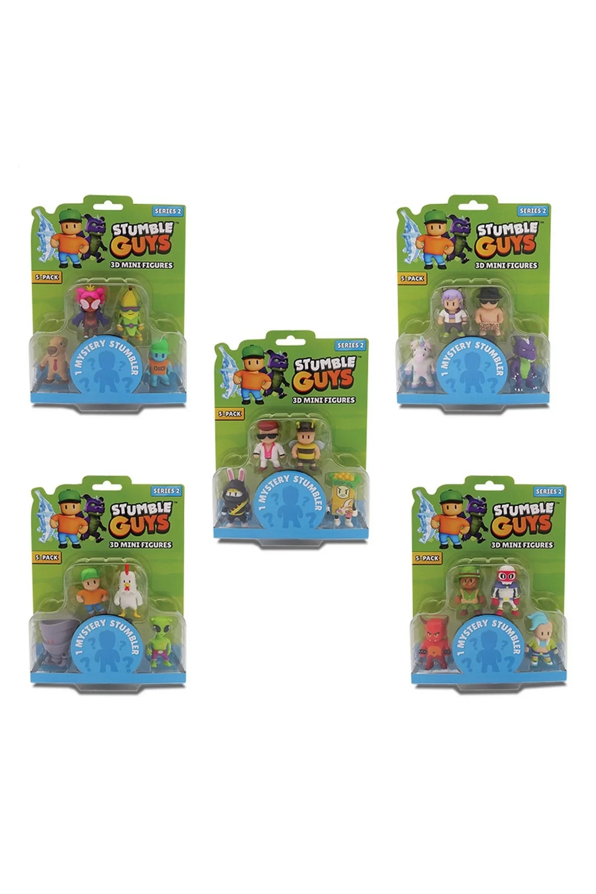 Tower Toys Stumble Guys 5'li Mini Figür 25 Adet Stumble Guy Set ...