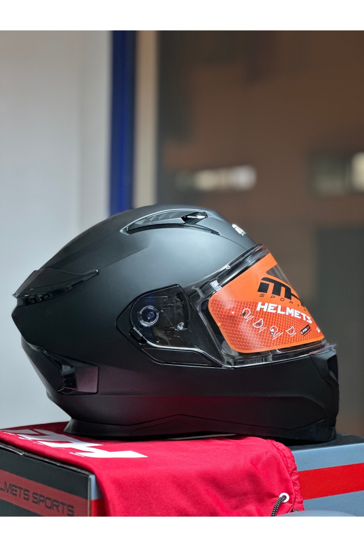 RS2 CHALLANGER SİYAH ÜST SEGMENT PROFESYONEL FULLFACE KAPALI MOTOSİKLET ...