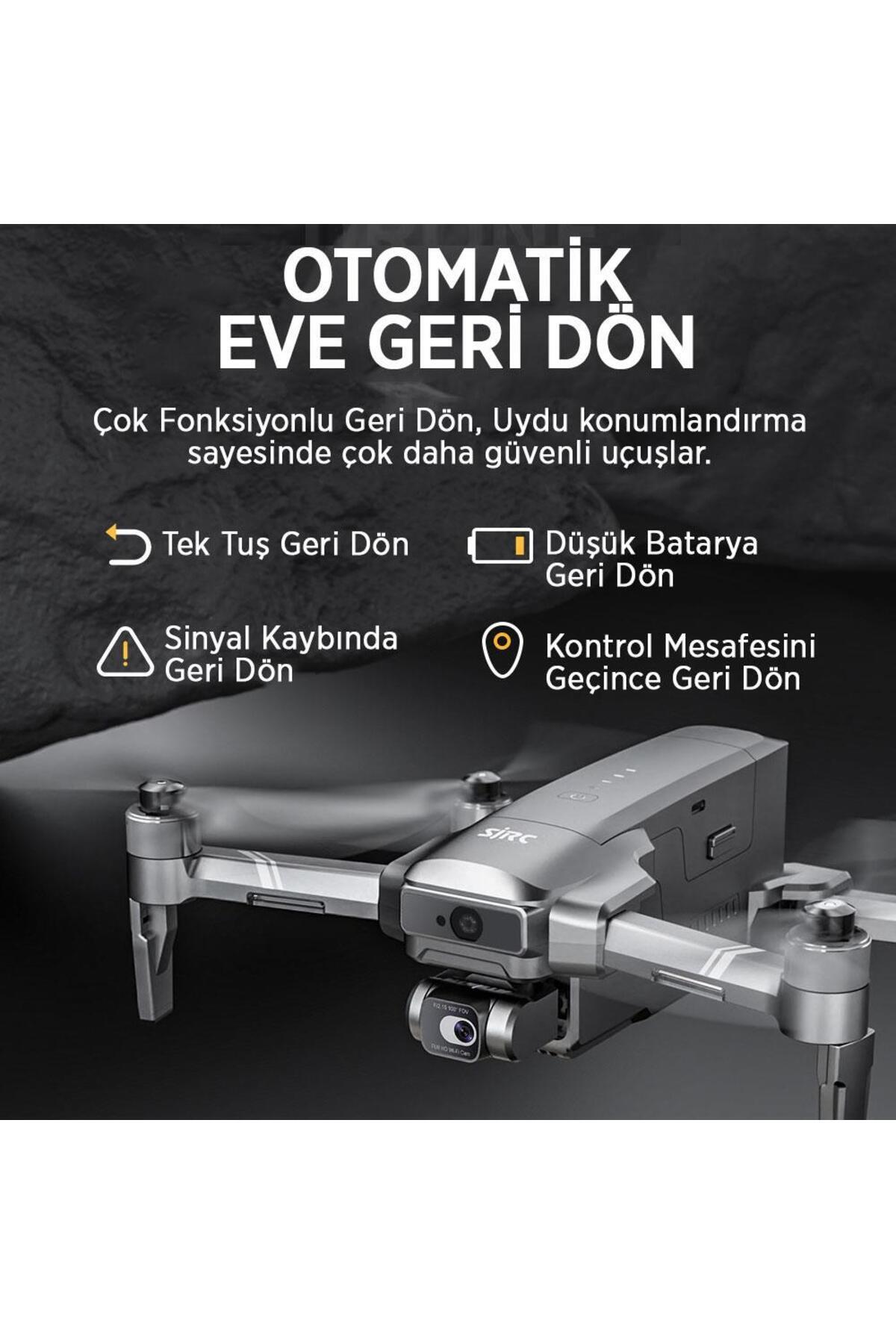 SJRC F22 S2 Pro 4k Kameralı Drone Seti-6km Menzil Çarpışma Sensörü 40 ...