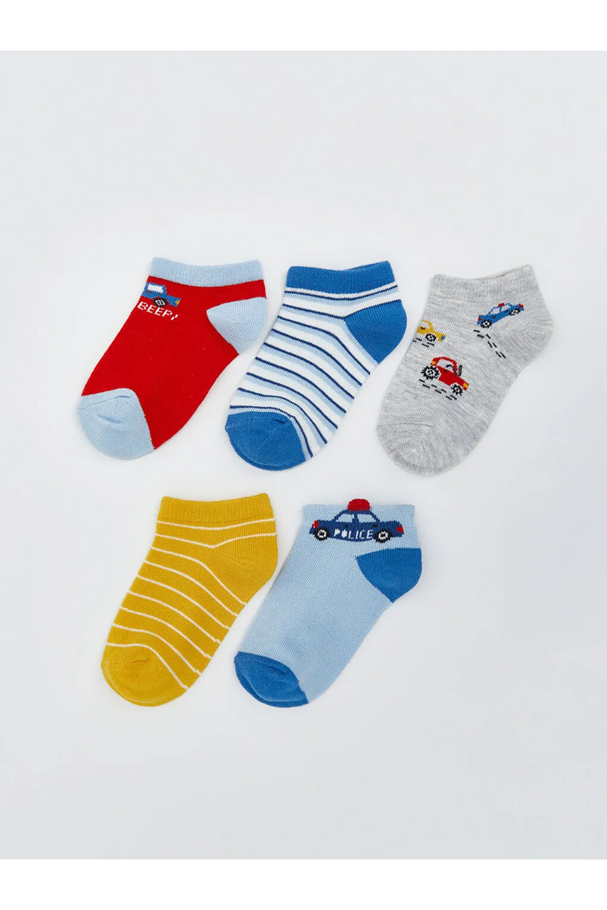 LC Waikiki LCW baby Mavi Baskılı Erkek Bebek Patik Çorap 5'li - Fiyatı ...