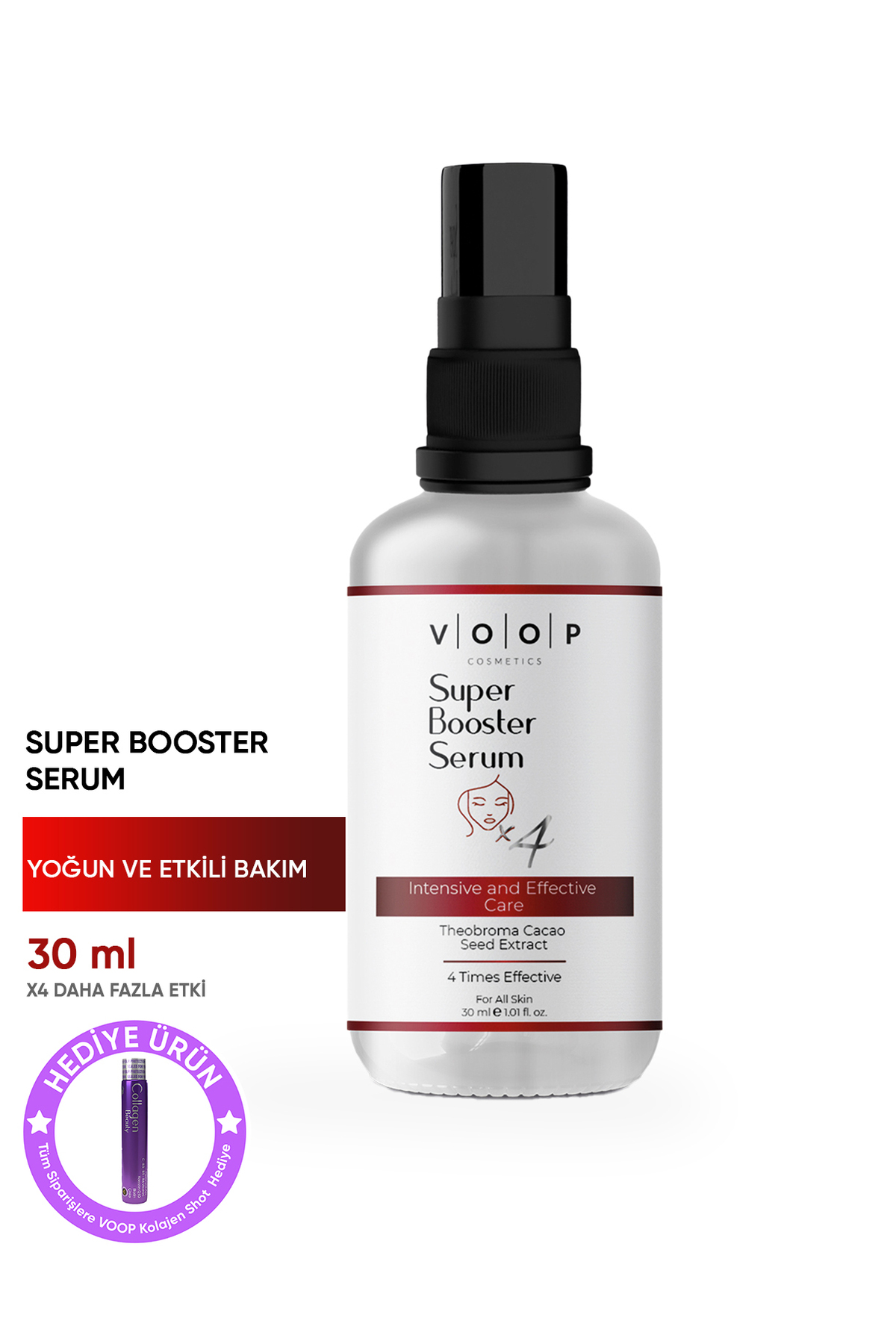 VOOP Super Booster Serum | Kullanılan Cilt Bakım Ürünlerinin Etkisini 4 ...