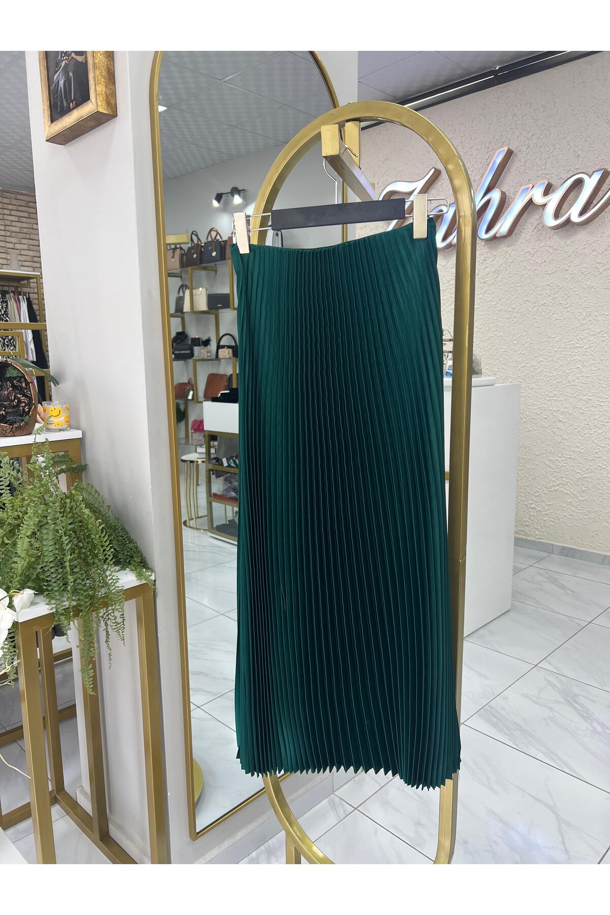 ZAHRA BUTİK PİLİSELİ SATEN ETEKFiyatı, Yorumları - Trendyol