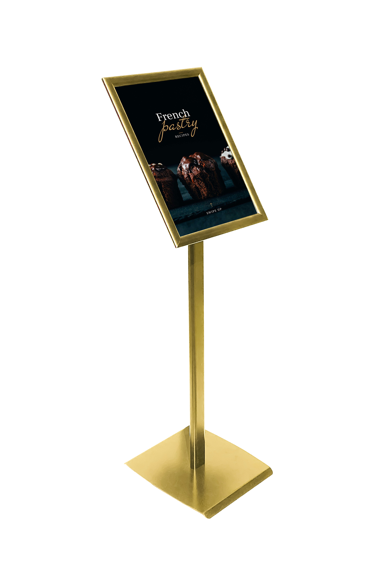 DESMARK A4 Gold Renk Menü ve Bilgilendirme Panosu Tek Ayaklı Reklam ...