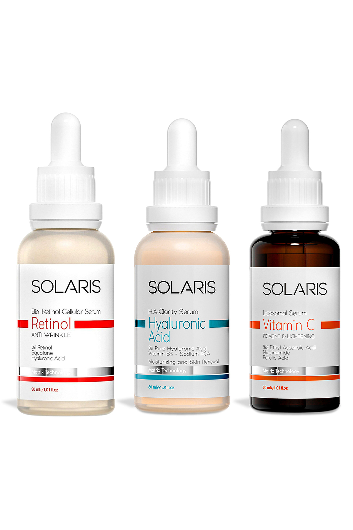 SOLARIS Yaşlanma Karşıtı Retinol Cilt Serumu Ve Hyaluronic Acid Cilt ...