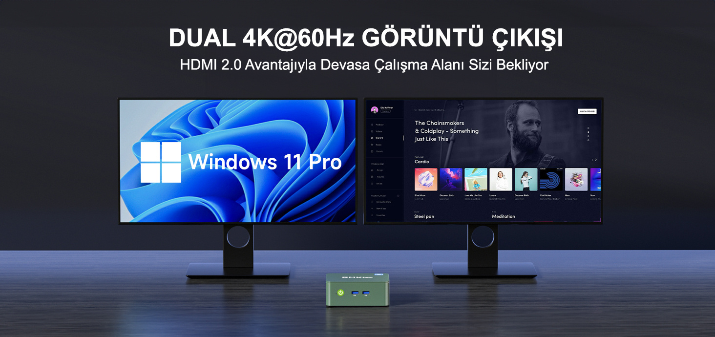 gmk GMKtec G3 Intel N100, 16GB DDR4, 512GB M.2 SSD, Wi-Fi6, BT 5.2 ...