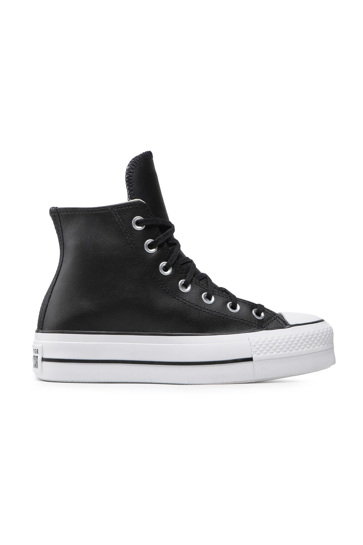 Converse Chuck Taylor All Star Leather Platform Kadın Siyah Sneaker ...