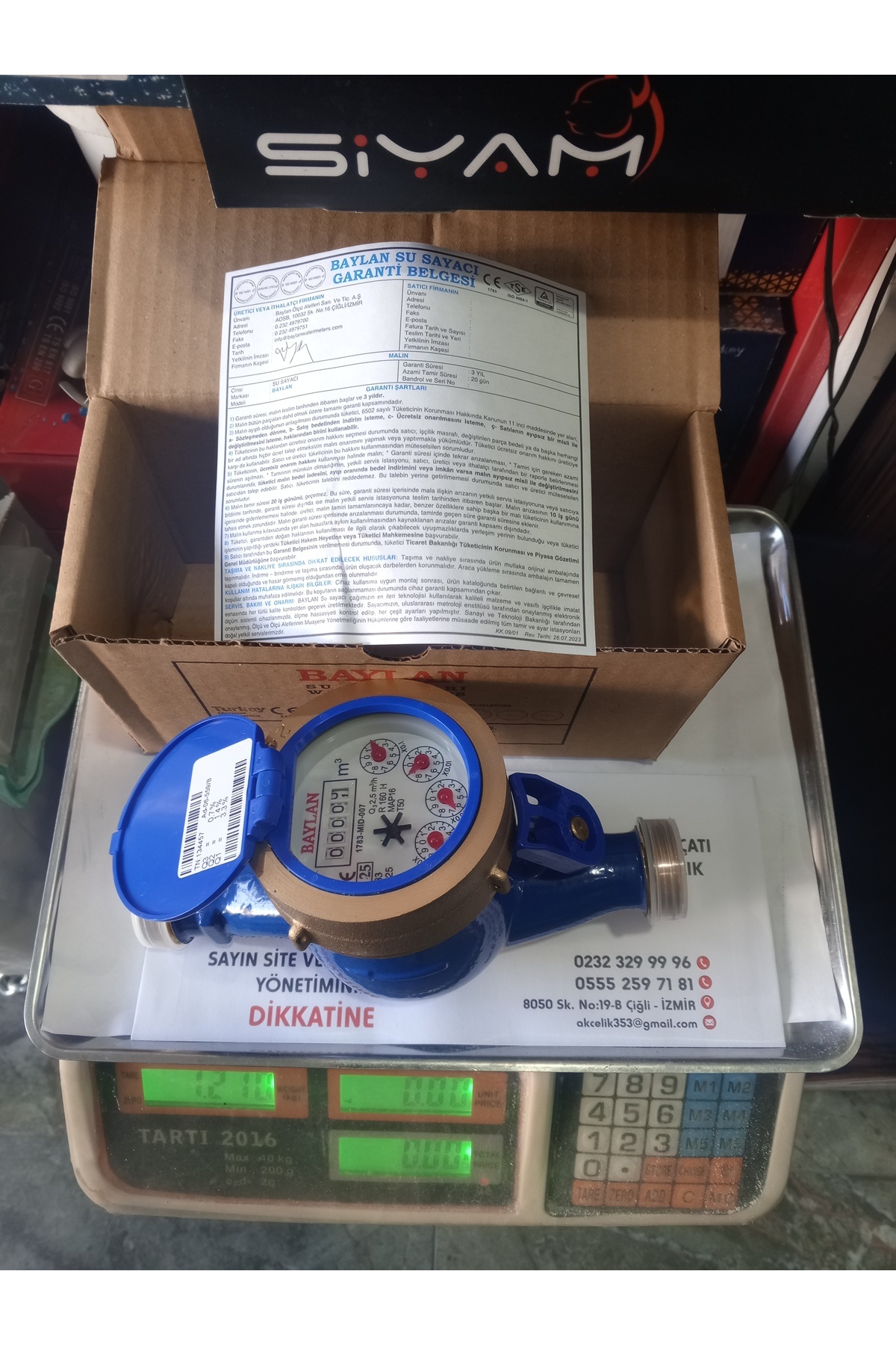 Baylan Rsz Tk-25 Dn20 190 Mm Soğuk Su Sayacı - Fiyatı, Yorumları