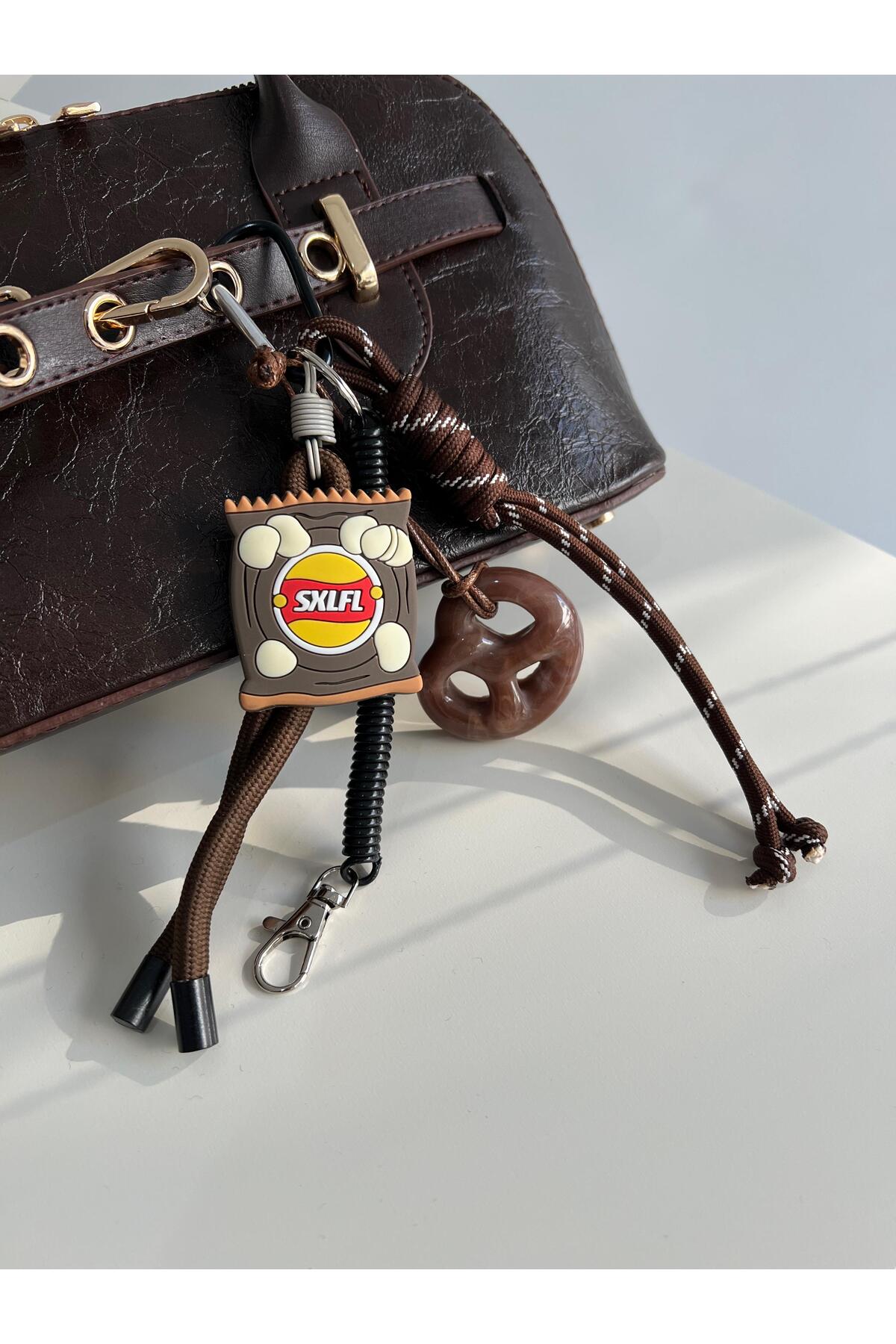 Mia Collection Bag Accessory Charm Chips Figured- Trendyol