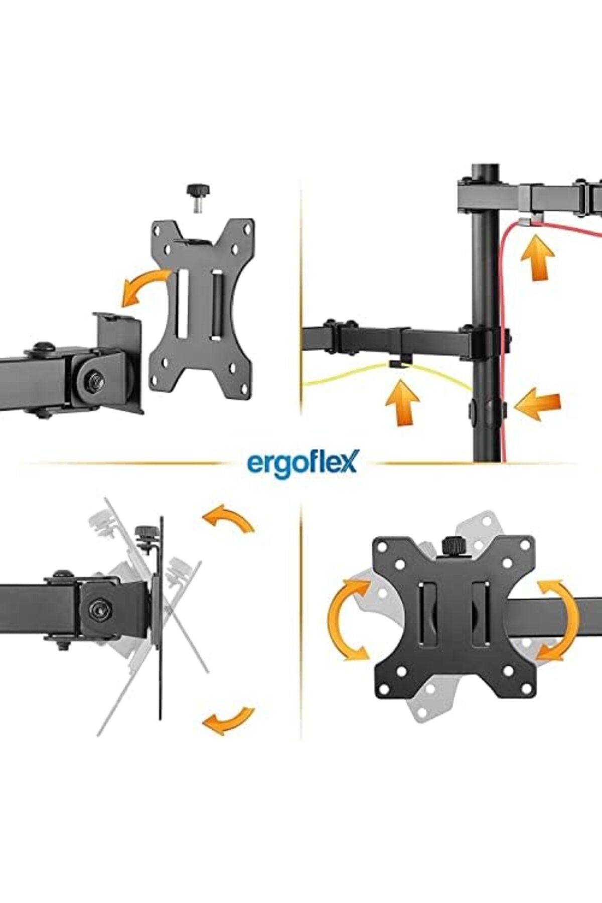 Genel Markalar htcx EF74 Steel Design 2-8 kg Çift Kol Asansörlü 17"-32 ...
