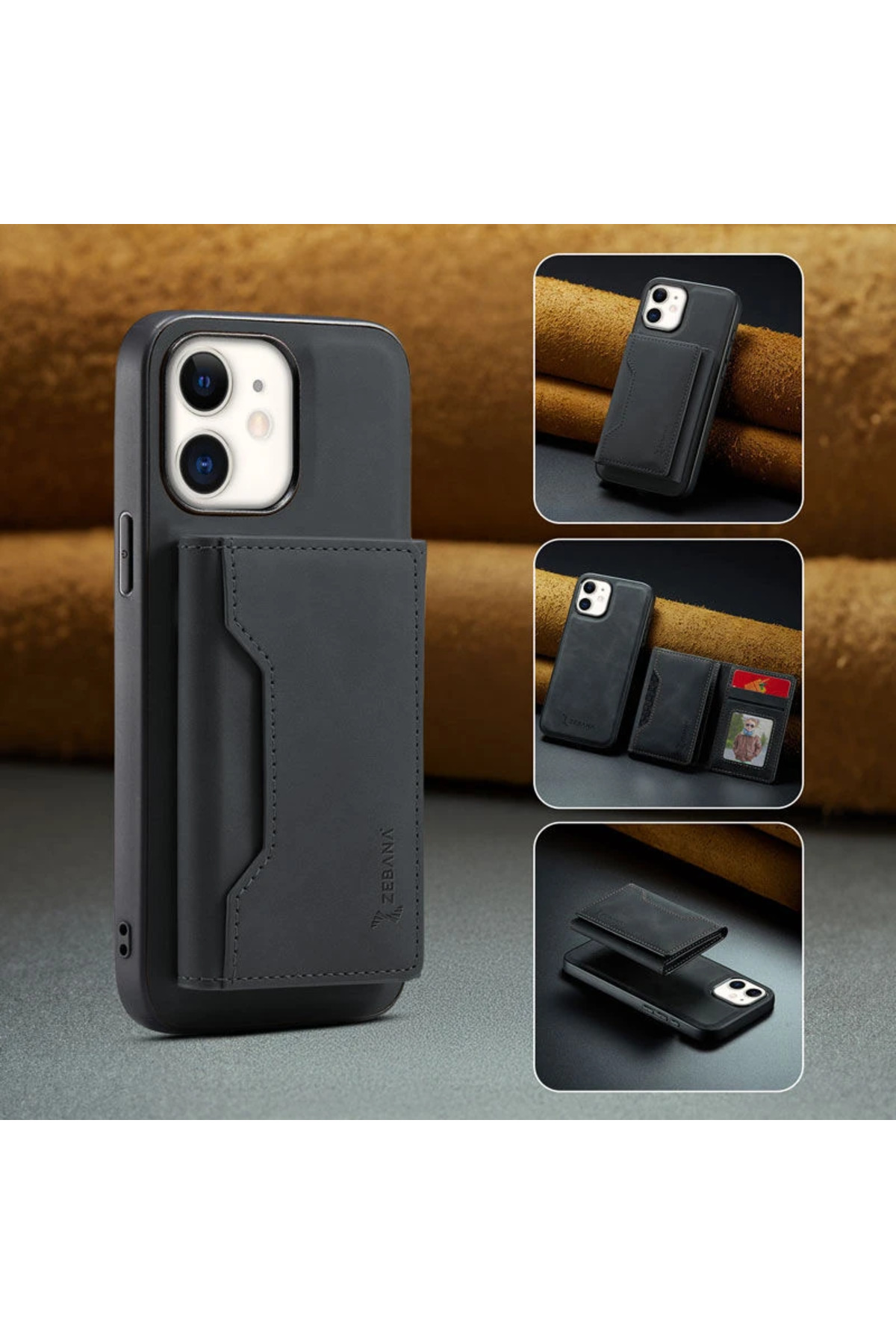 RONA STORE Apple-iphone 11 Zebana 2in1 Elite Class Cüzdanlı Deri Kılıf ...