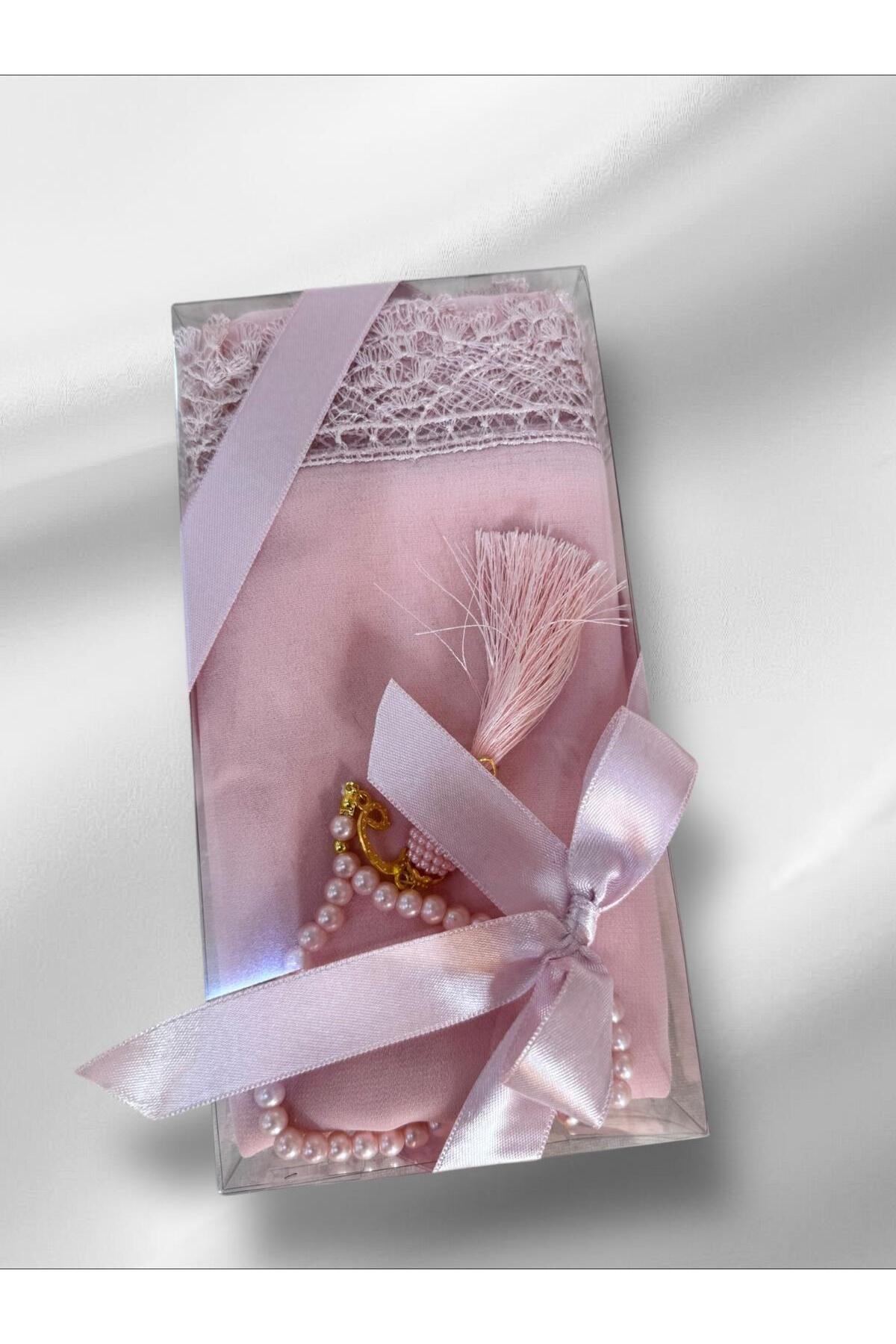 TUTUYA TEXTIL Lüks Güpürlü Şal Inci Tesbih Çeyizlik Bohça Ev Konsept ...