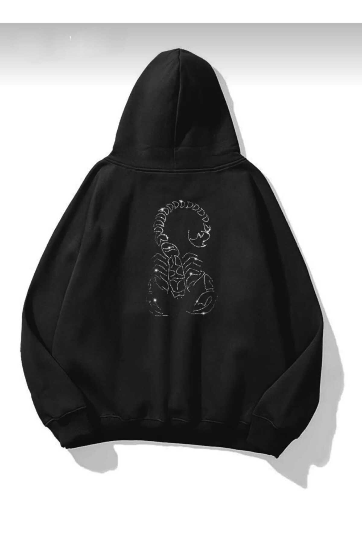 ACTIVE MODA JAD&DAD Unisex( SCORPION STONE ) Taş Baskılı Sweatshirt ...