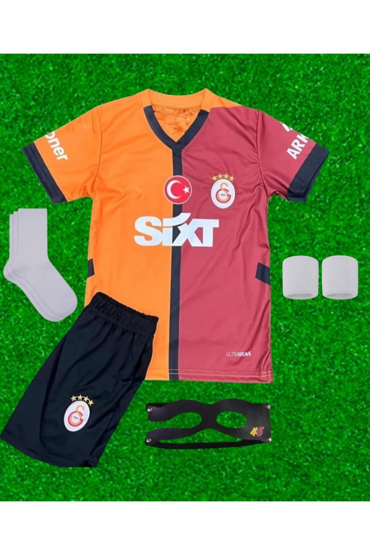BERDA Galatasarây.victor.osimhen.24/25 Sezonu.siyah Çocuk Forma 4.lü ...