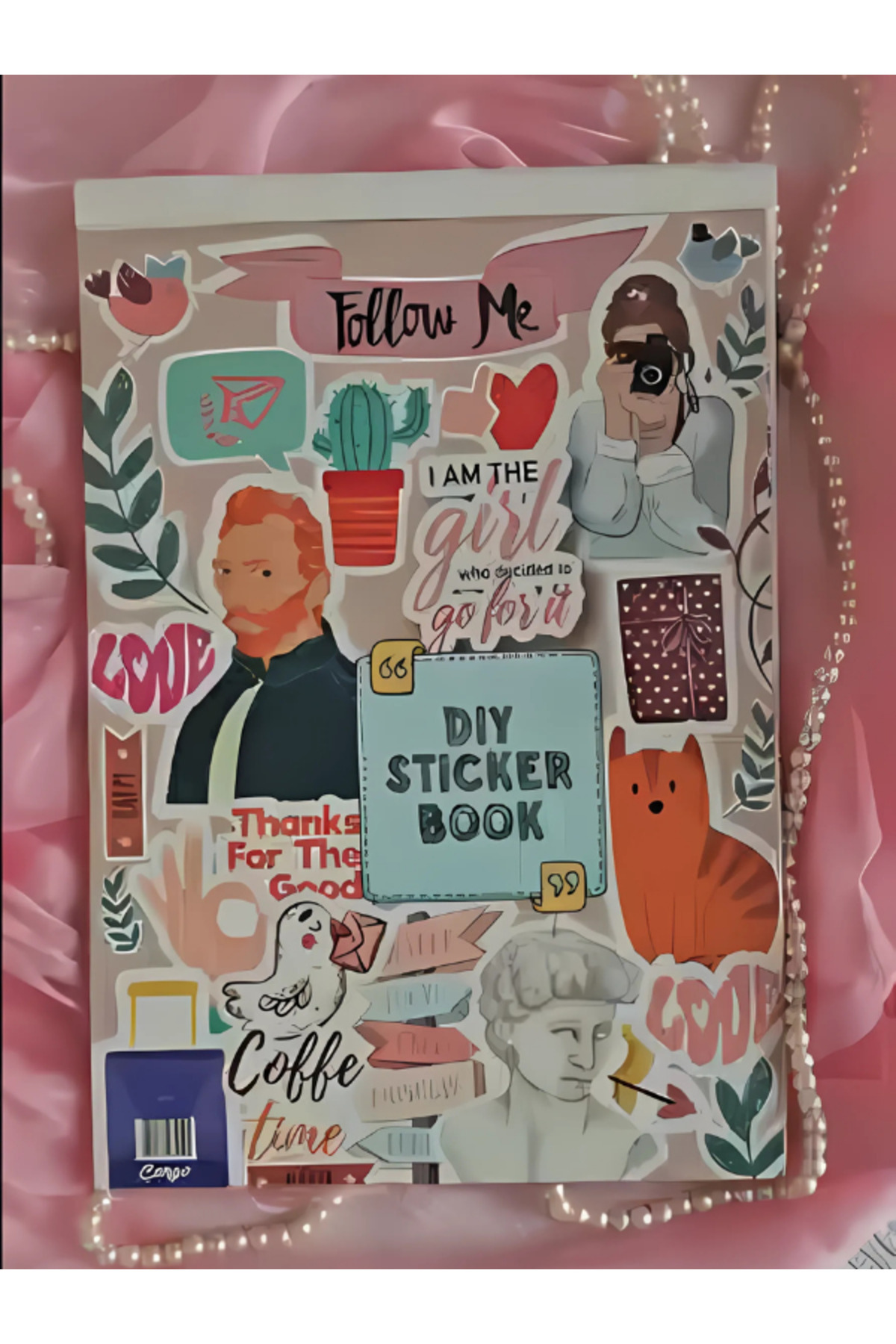 Ceylan Kırtasiye DIY Sticker Book Sticker Defteri Soft Edition Pembe ...