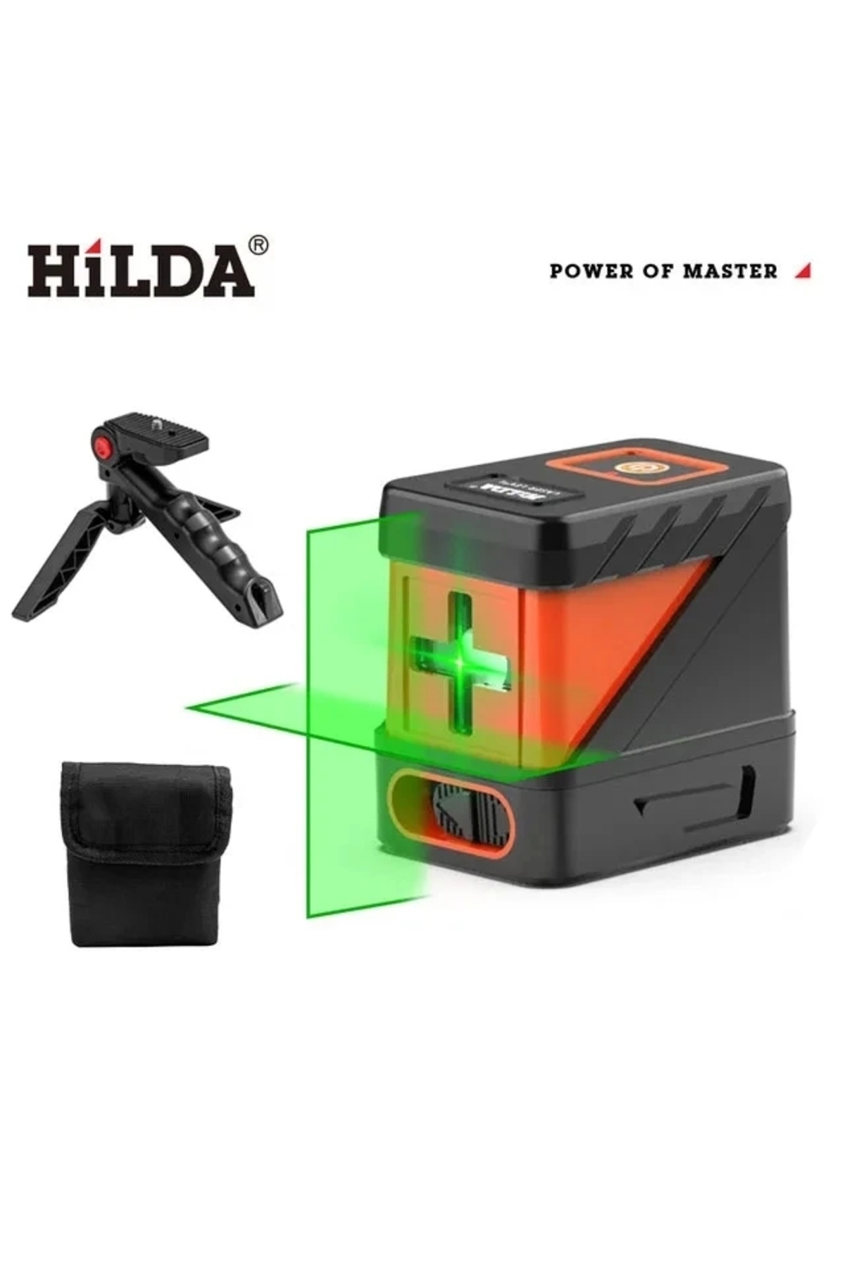 Choice KTLS214 HILDA 2-Line Green Laser Level 360° Self-Leveling Bright ...