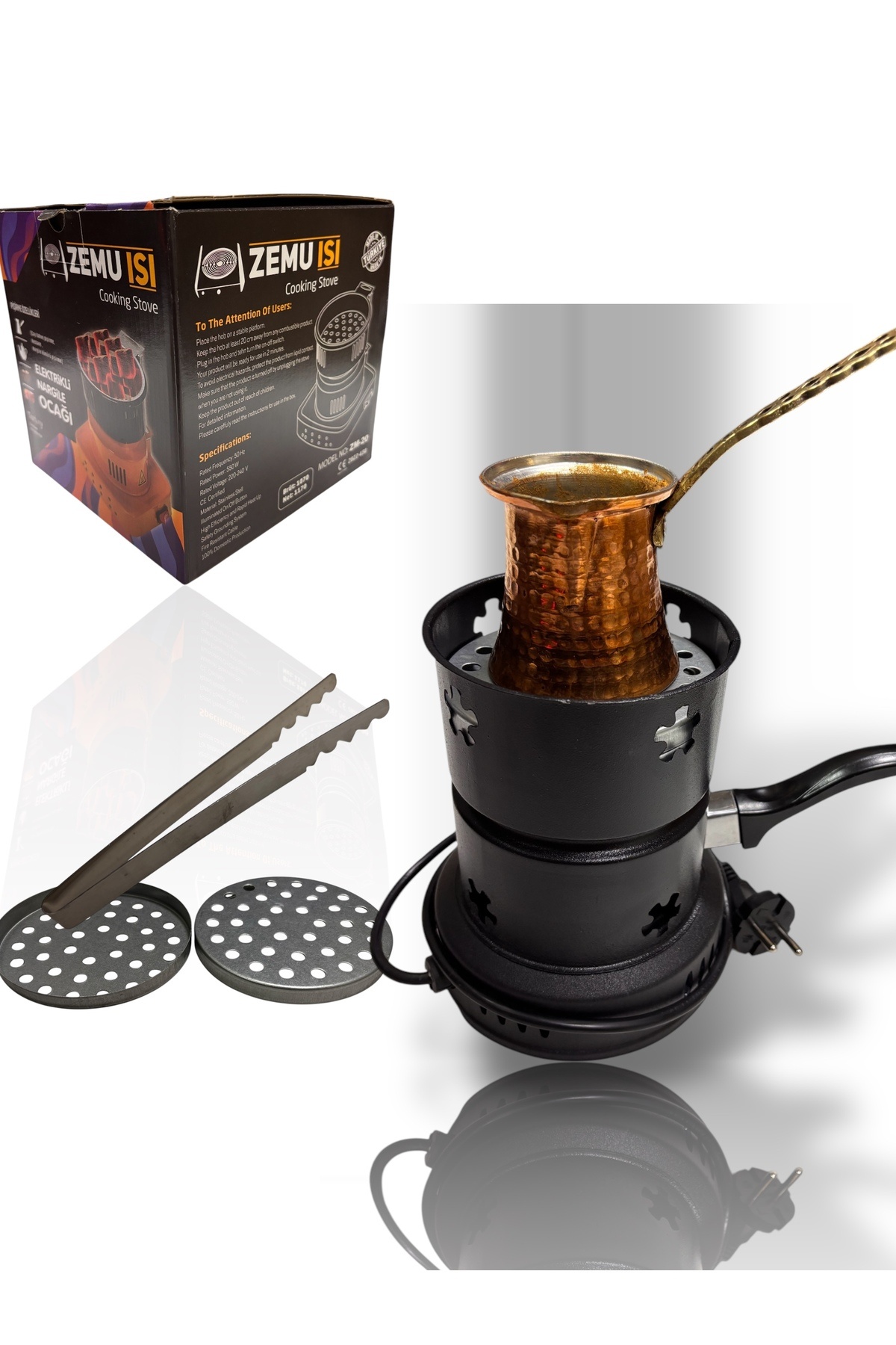 zemu ısı Elektrikli Ocak Kahve Çay Yapma Makinesi Maşa Ve Yedek Izgara ...