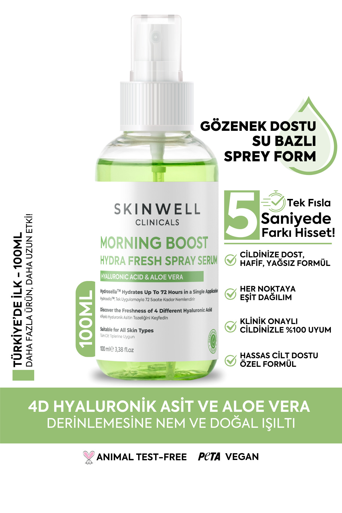 Skinwell Yoğun Nemlendirme Dolgunlaştırıcı Yenileyici Cilt Bakım Serumu ...