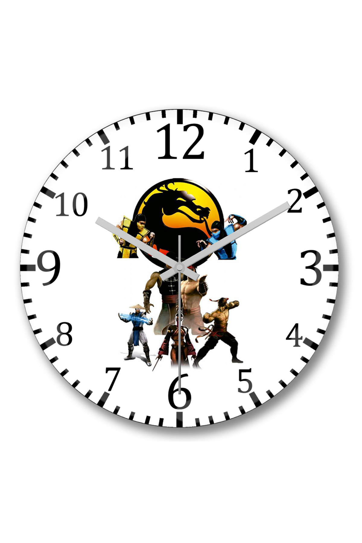 BASKI DÜNYASI Pedido Do Cliente Mortal Combat Wall Clock Curved Real ...