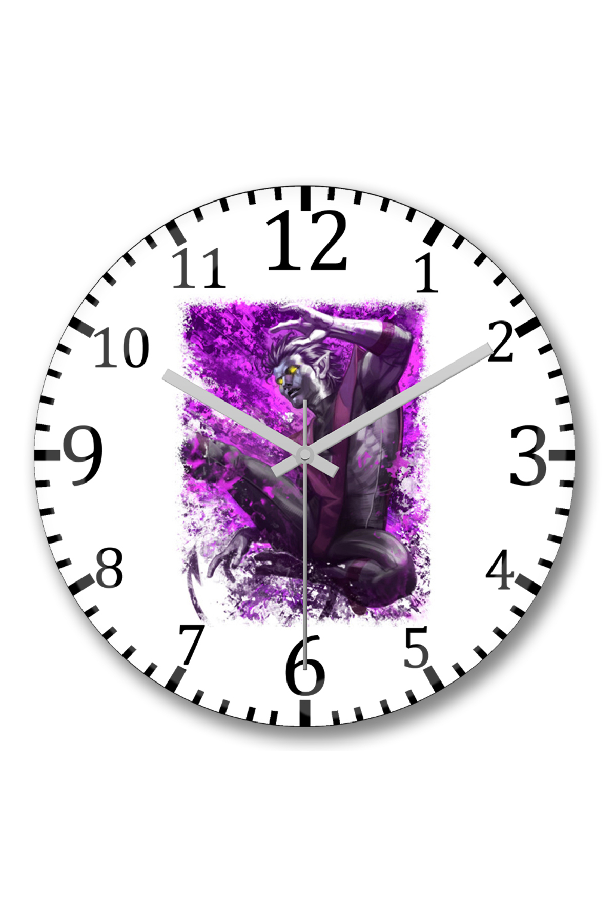 BASKI DÜNYASI Nightcrawler Wall Clock Curved Real Glass- Trendyol