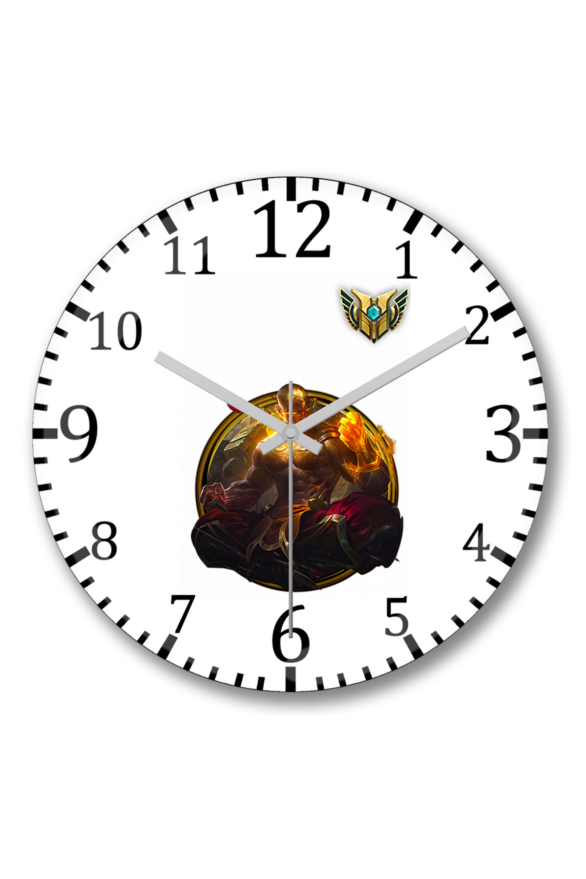 BASKI DÜNYASI Leesin Lol League of Legends Wall Clock Curved Real Glass ...
