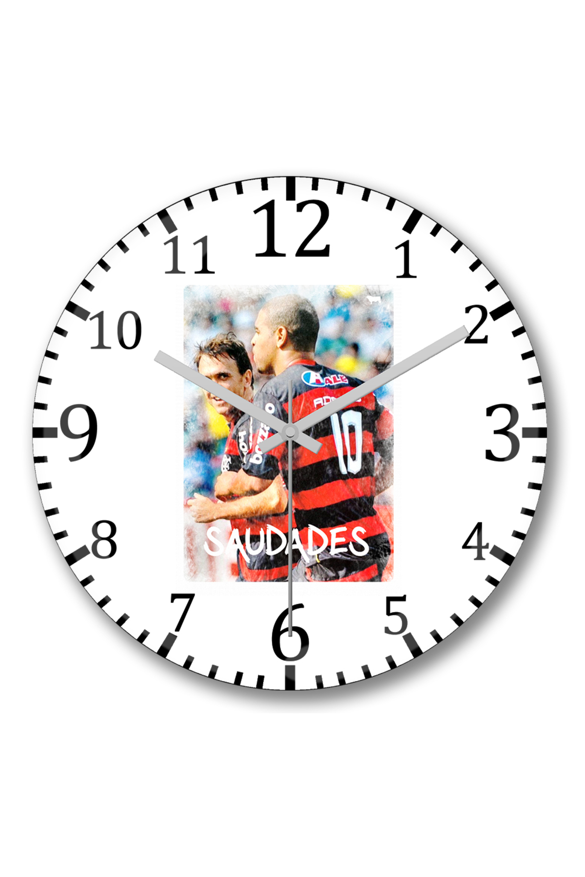 BASKI DÜNYASI Dupla Do Hexa Wall Clock Curved Real Glass- Trendyol