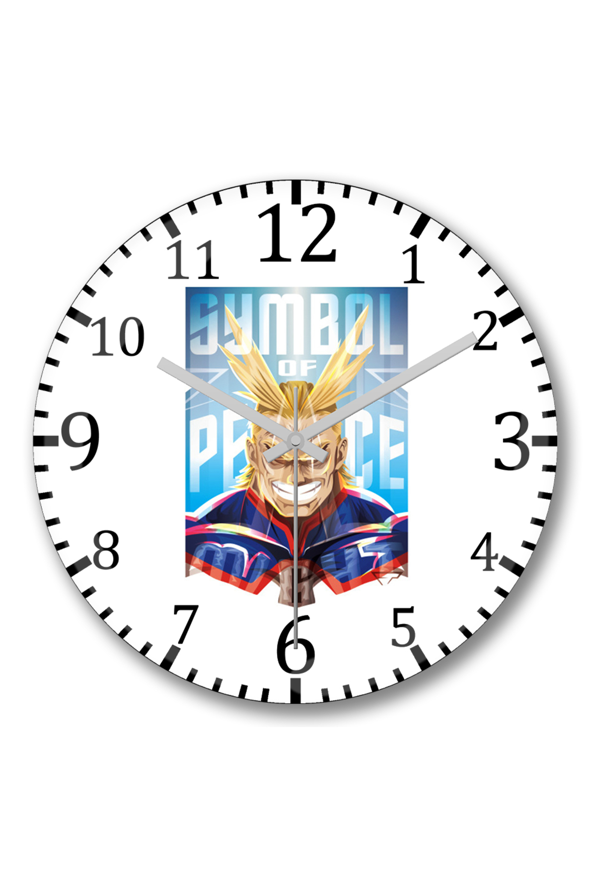 BASKI DÜNYASI Boku No Hero Academia Symbol of Peace Wall Clock Curved ...